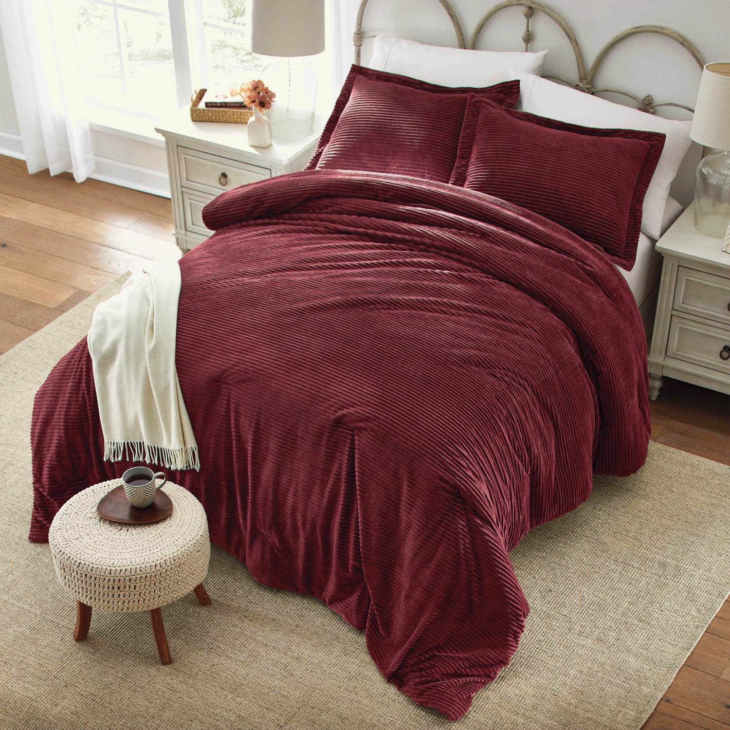 Color Connection Corduroy Down-Alternative Comforter Set | Montgomery Ward