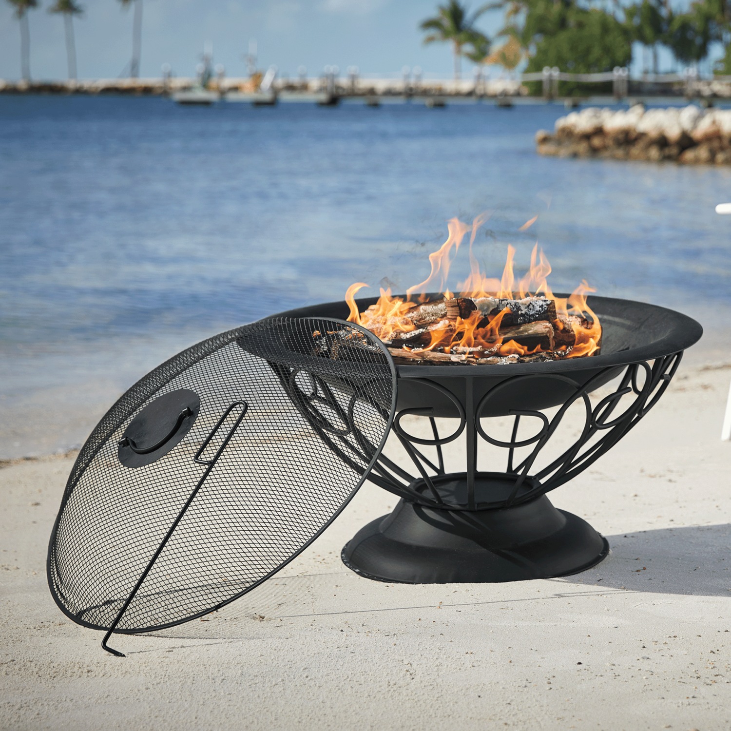 Scroll Fire Pit | Montgomery Ward