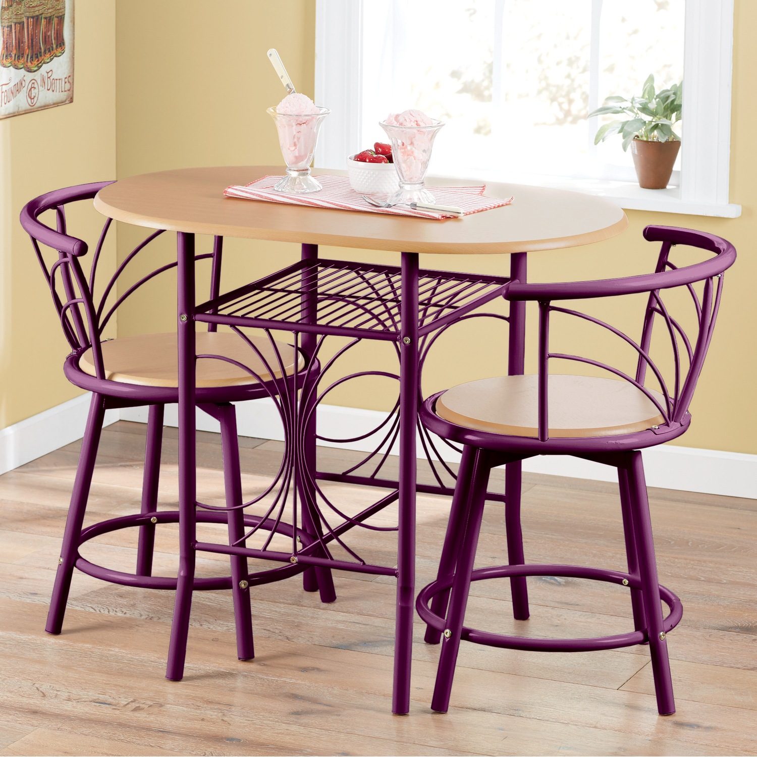 3-Piece Colorful Bistro Dining Set | Montgomery Ward