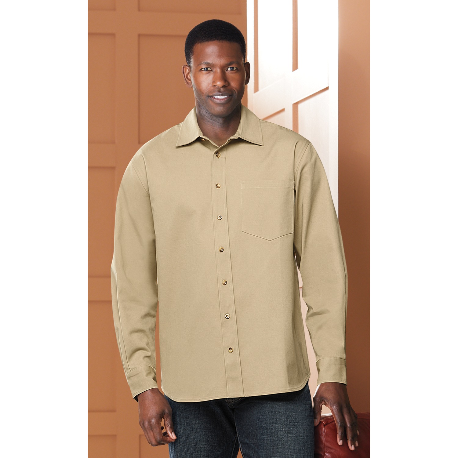 2-Pack Solid Twill Shirts | Montgomery Ward