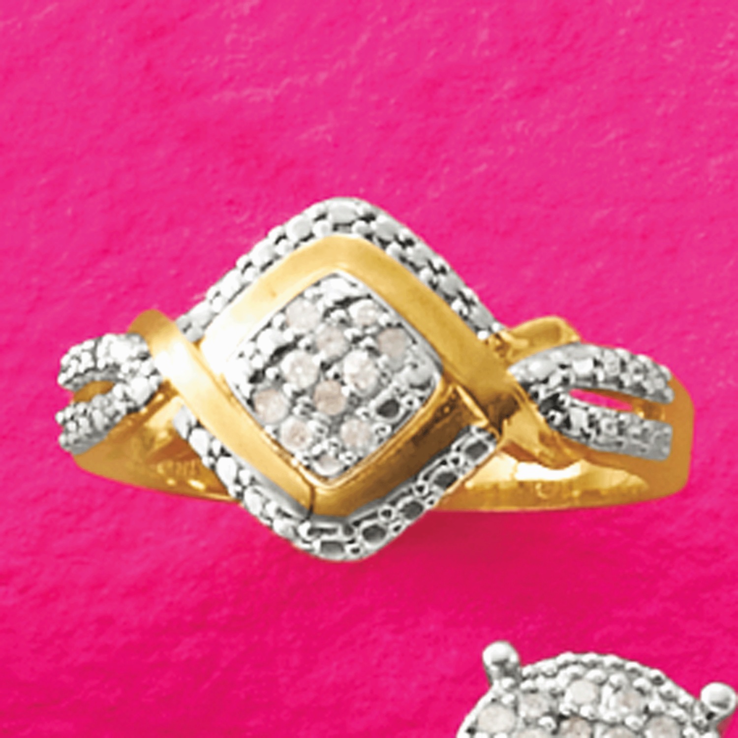 Diamond Diamond-Shaped Ring | Montgomery Ward