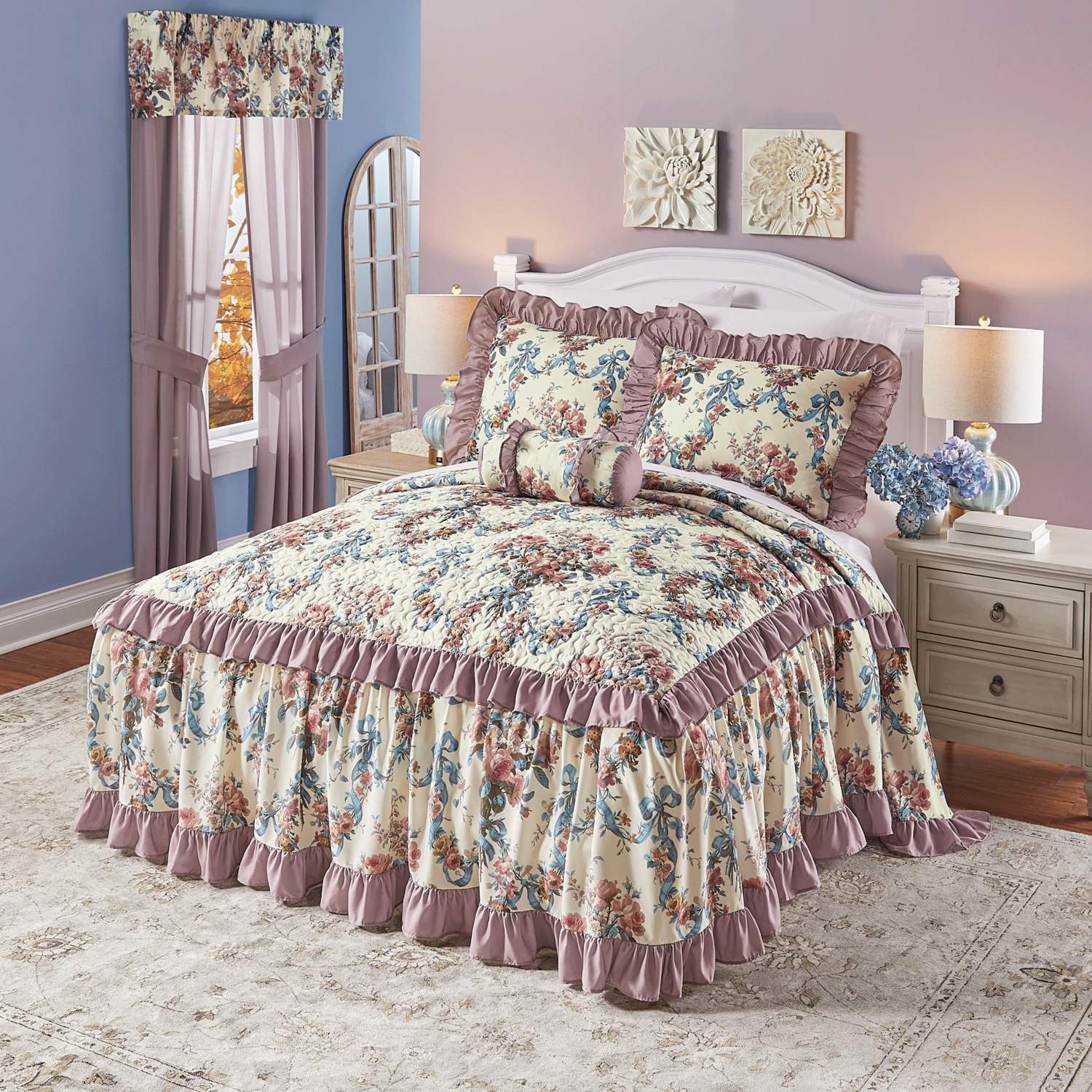 Juliet Skirted Bedspread Set | Montgomery Ward