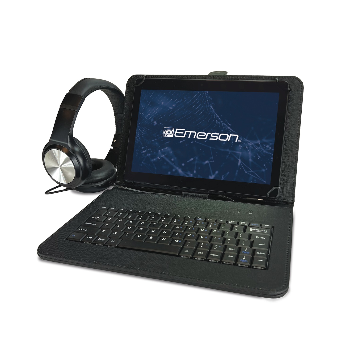 Emerson 10" Tablet with Keyboard and Headphones | Montgomery Ward