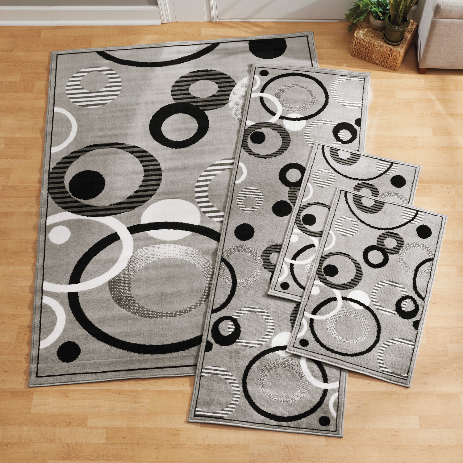Geo Rings Rug Set | Montgomery Ward