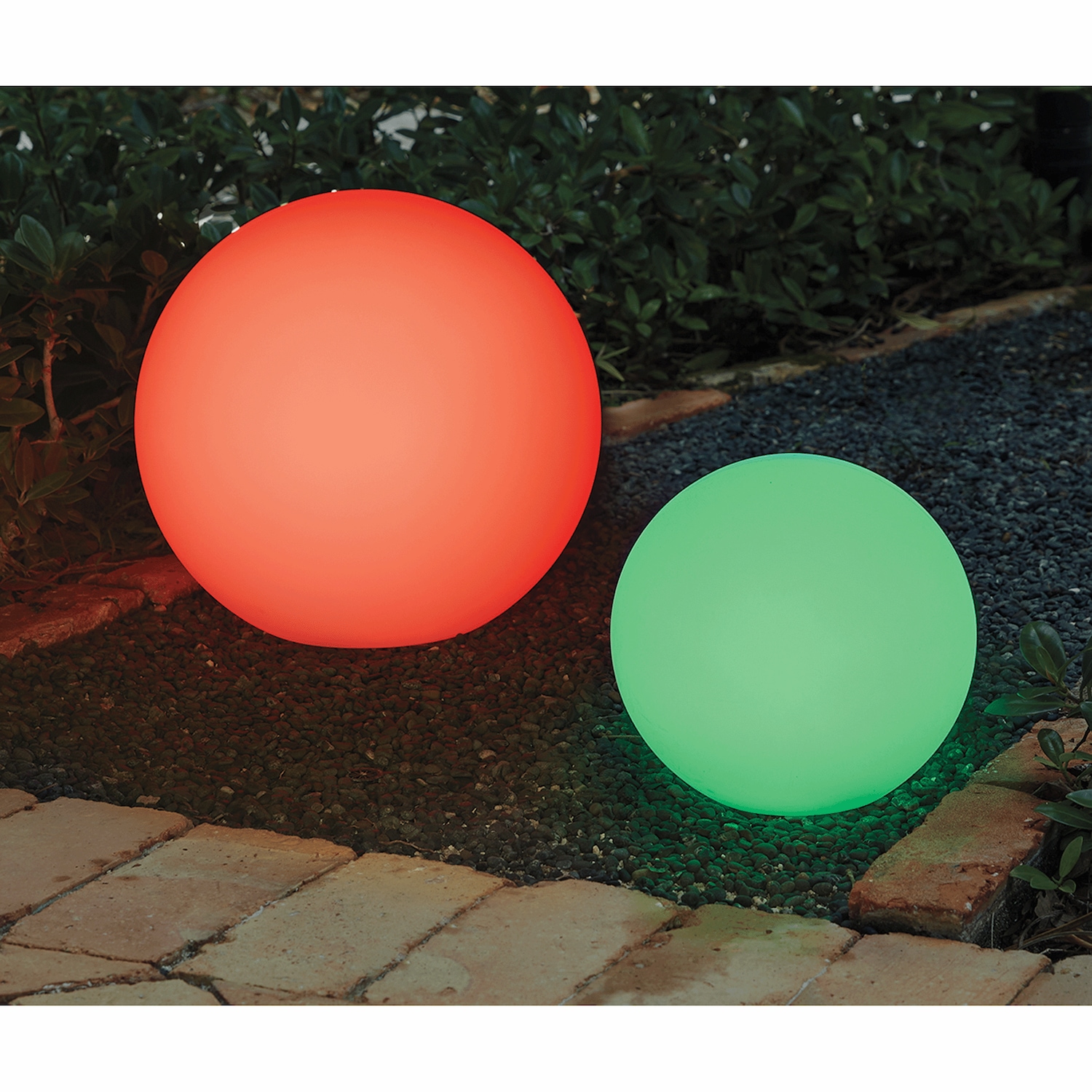 Set of 2 Color-Changing Solar Orbs | Montgomery Ward