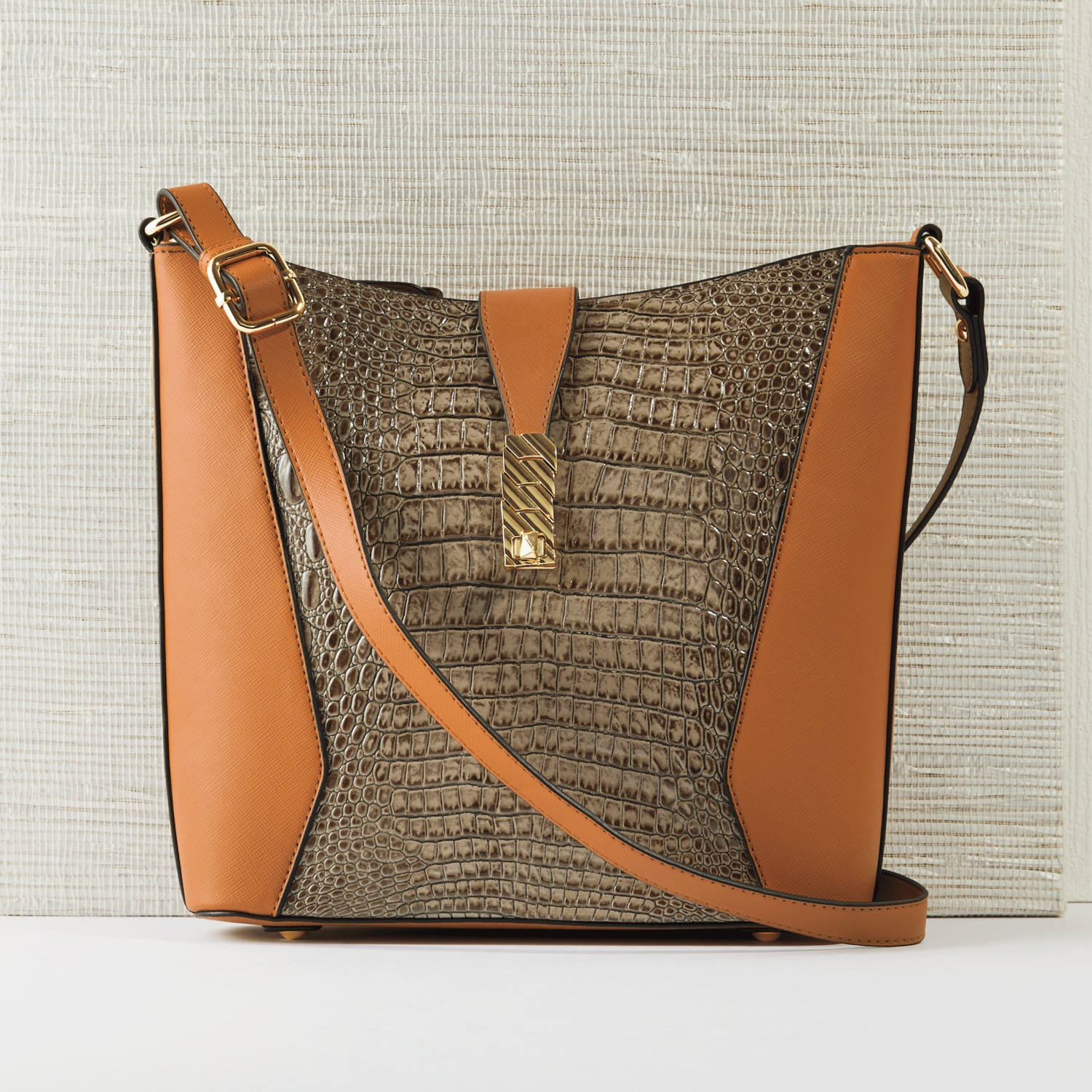 M.C. Handbags Elizabeth Leather Crossbody | Montgomery Ward