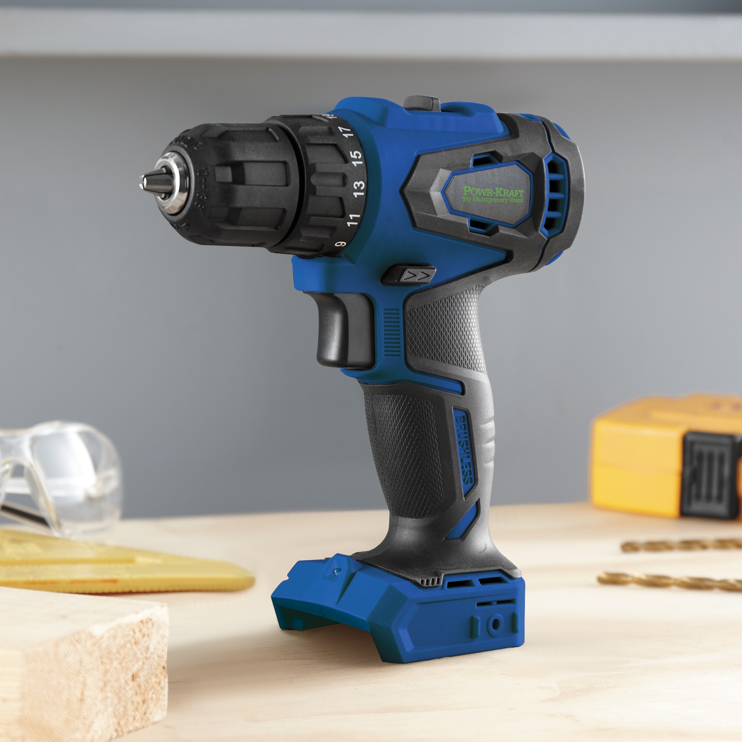 Powr-Kraft 20V Drill, Battery and Battery Charger by Montgomery Ward ...