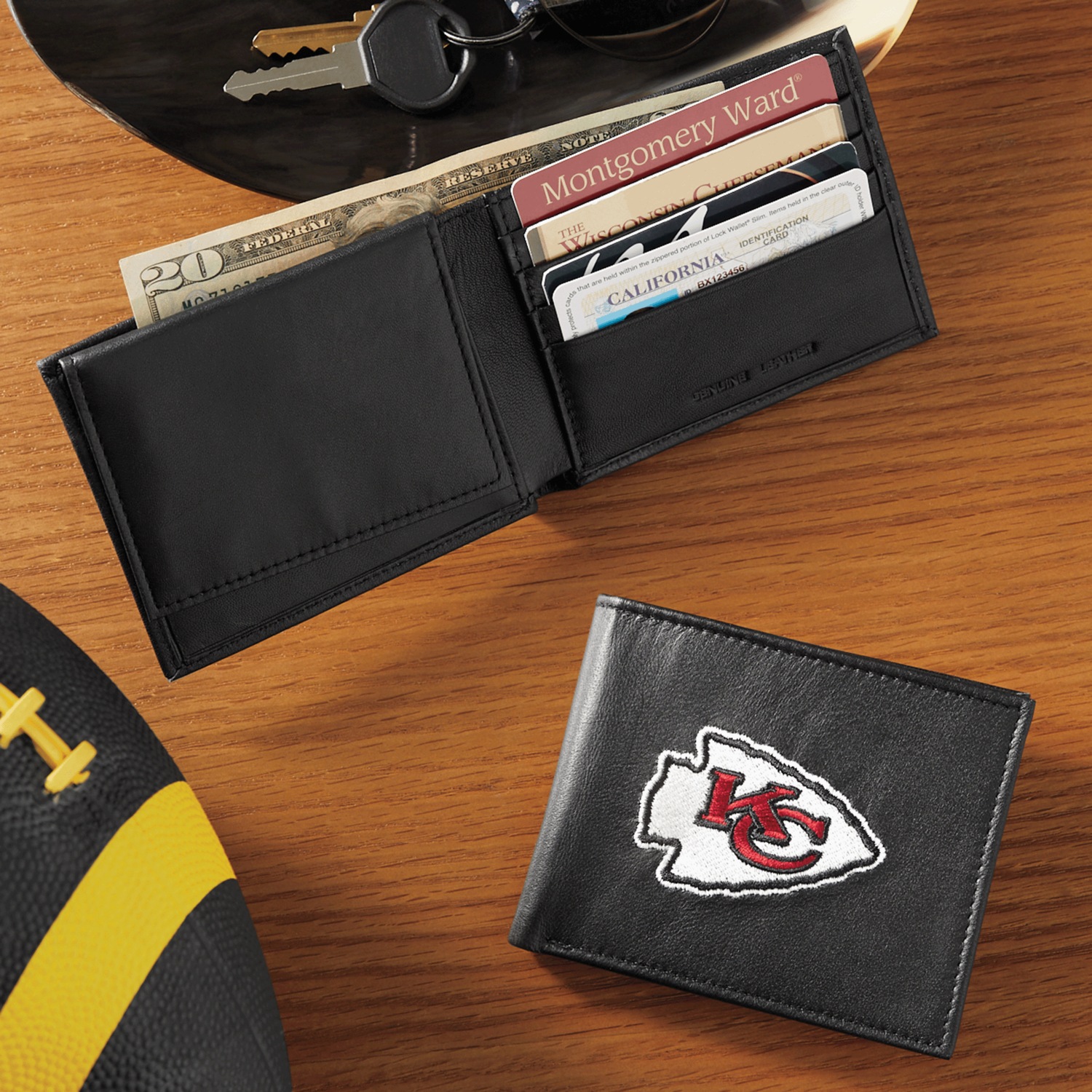 NFL Leather Bifold Wallet | Montgomery Ward