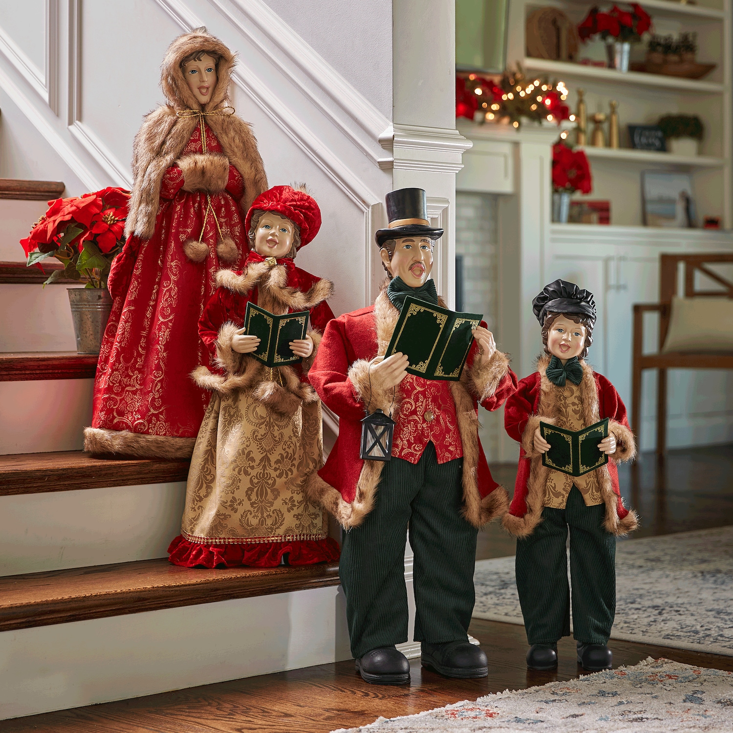 Set of 4 Musical Victorian Carolers | Montgomery Ward