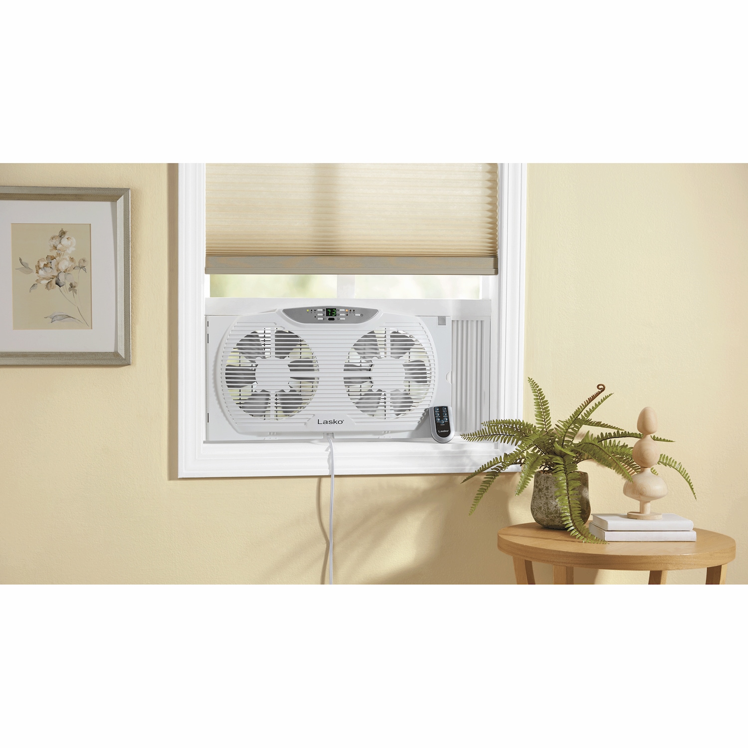 Lasko Reversible Twin Window Fan with Remote | Montgomery Ward