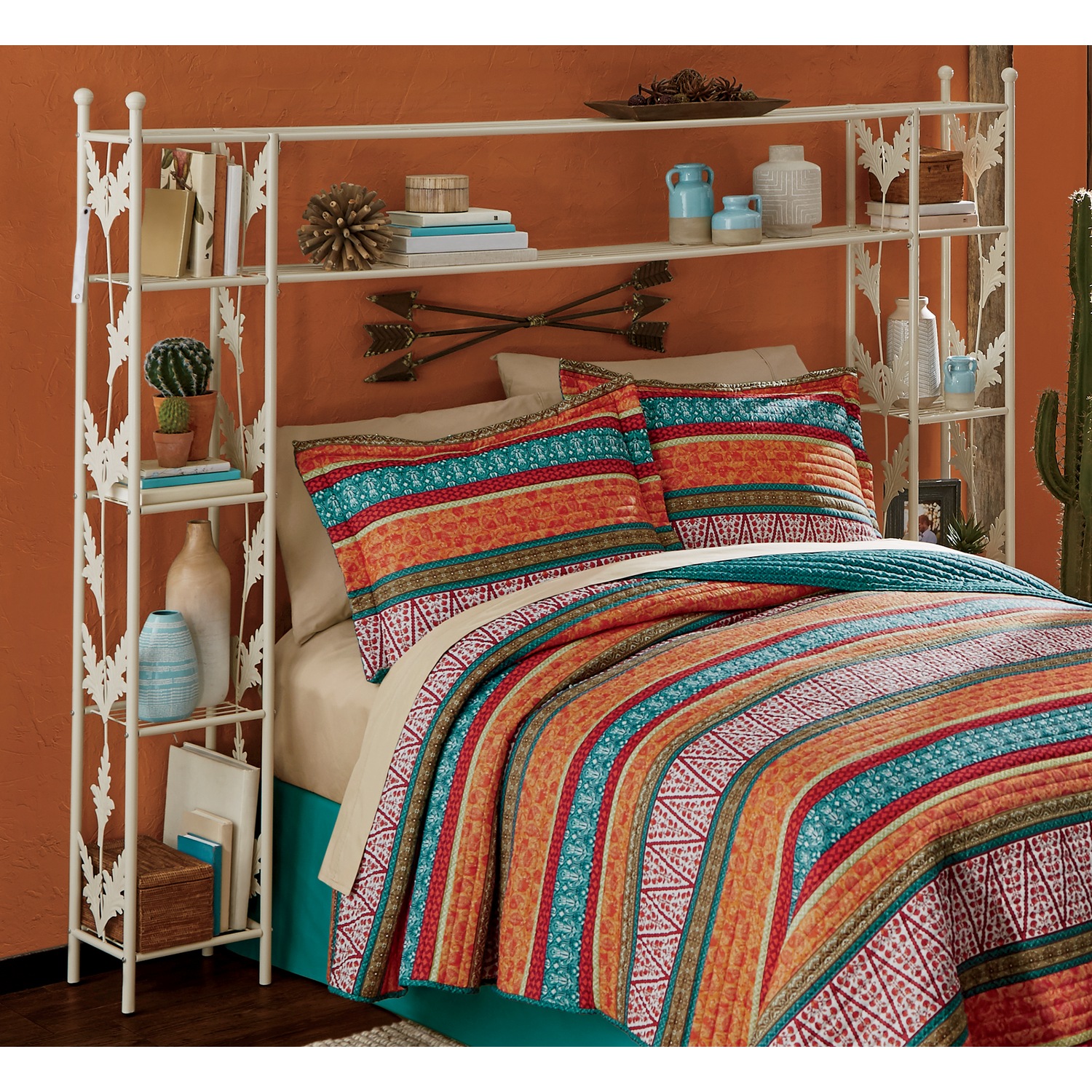 Laney Leaf Queen Storage Headboard | Montgomery Ward