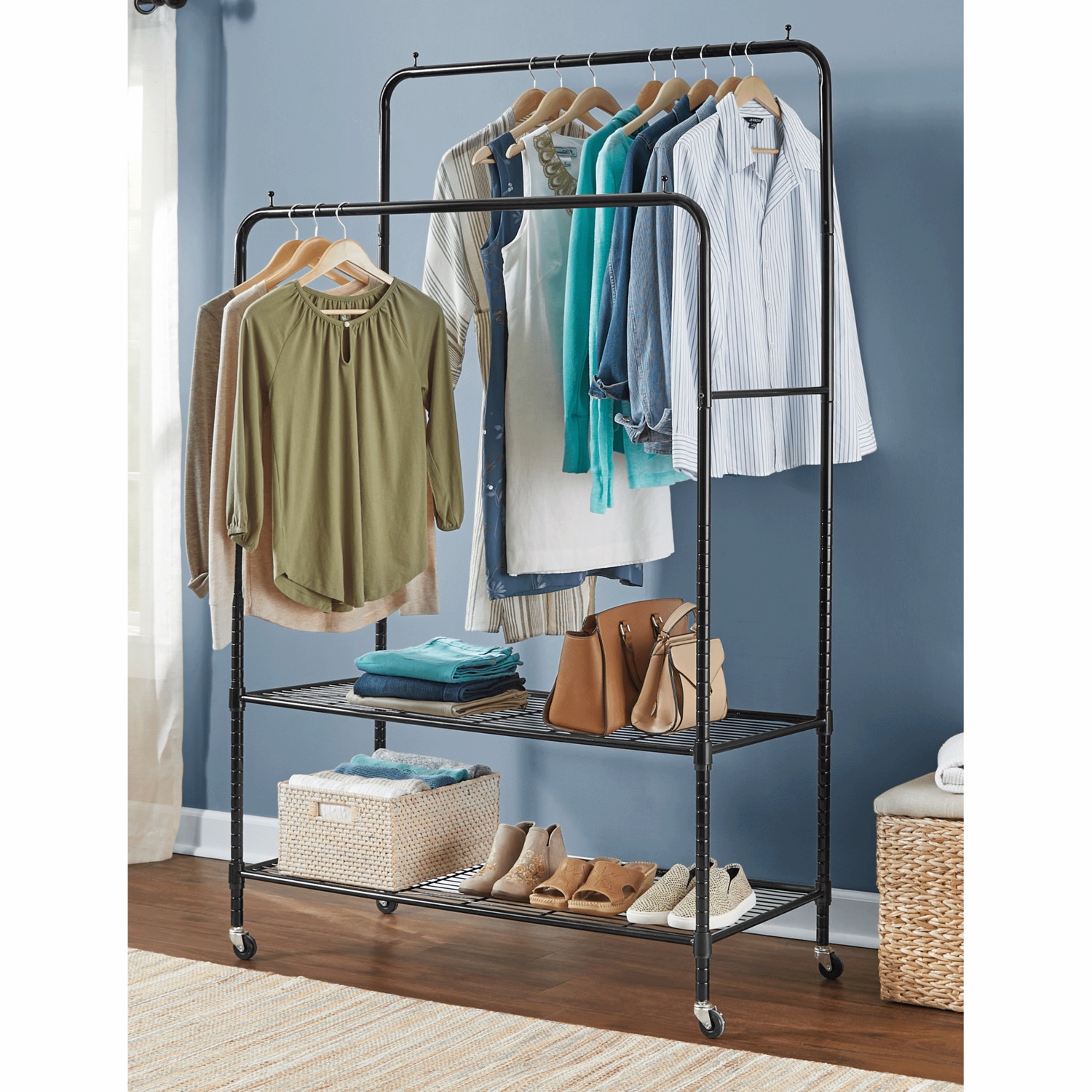 Mobile Clothes/Storage Rack | Montgomery Ward