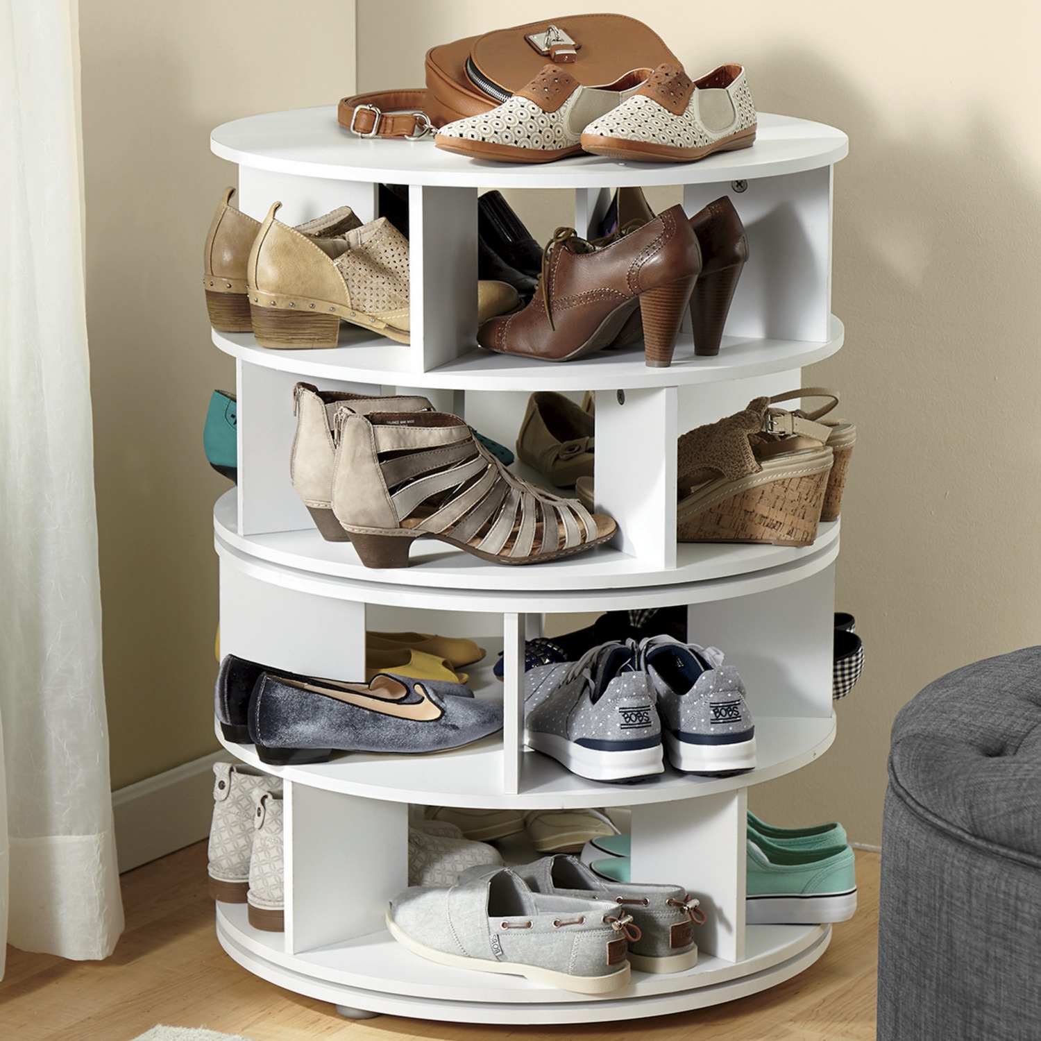 Round Swivel Shoe Rack | Montgomery Ward