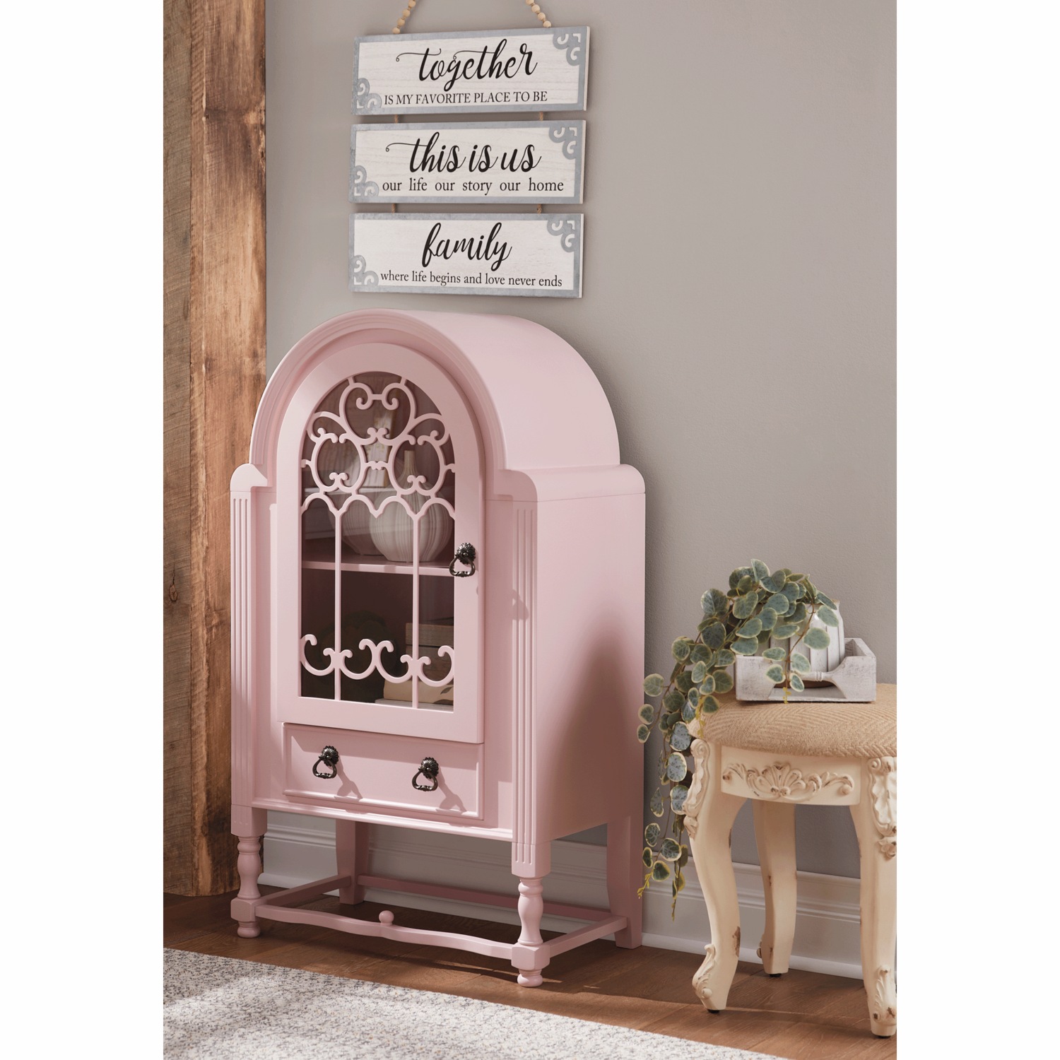 Hadley Blush Cabinet | Montgomery Ward