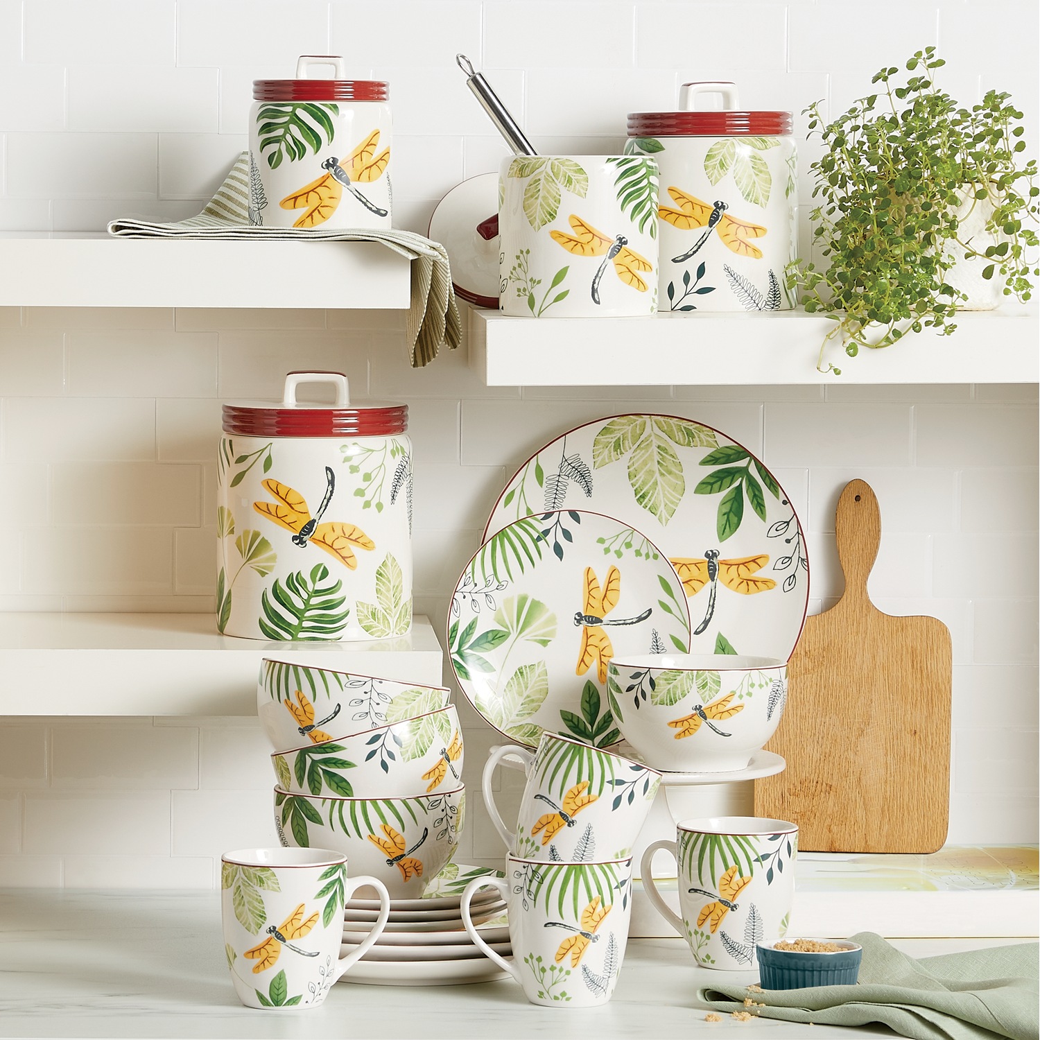 Dragonfly Dinnerware and Canister Sets | Montgomery Ward