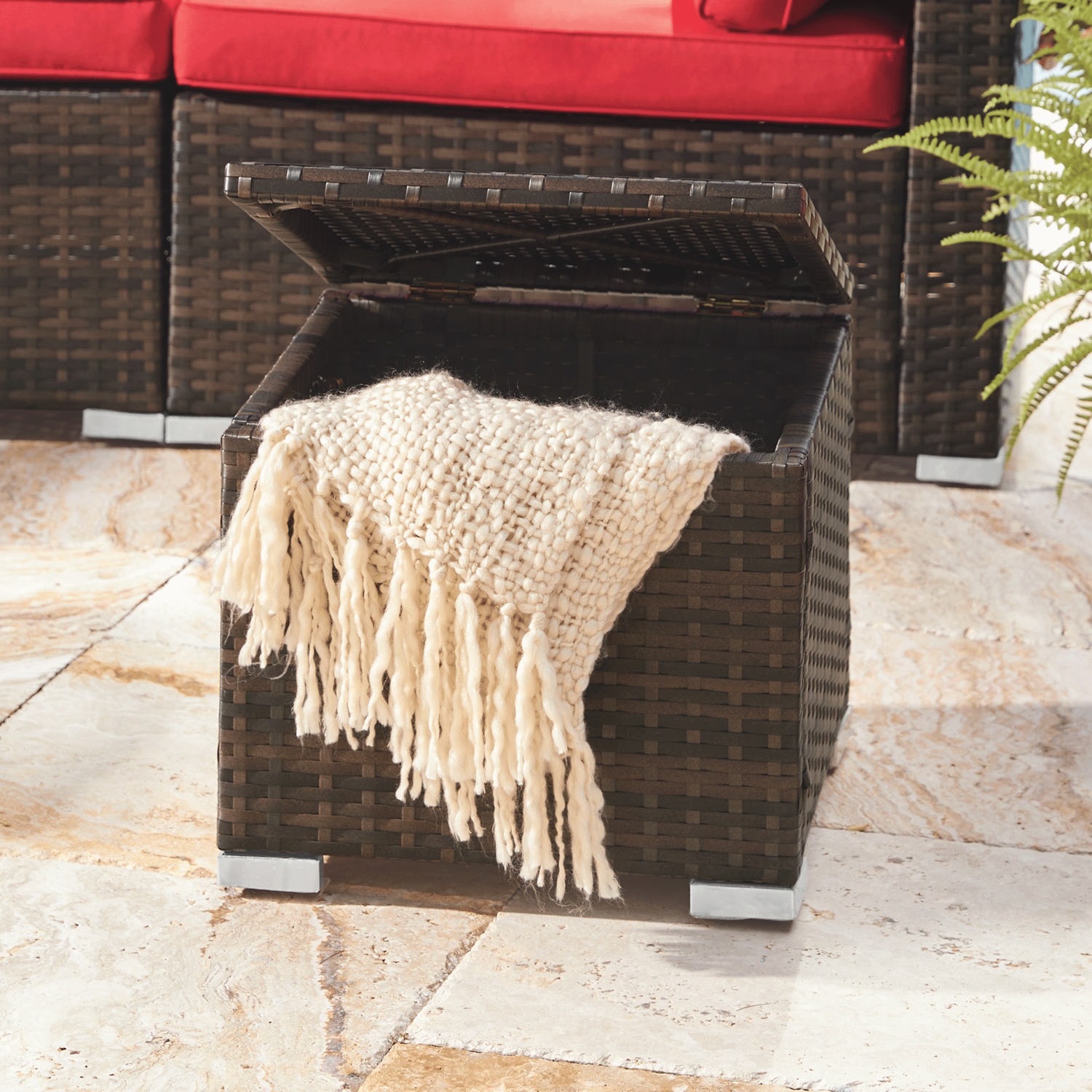 Wicker Storage Stool | Montgomery Ward