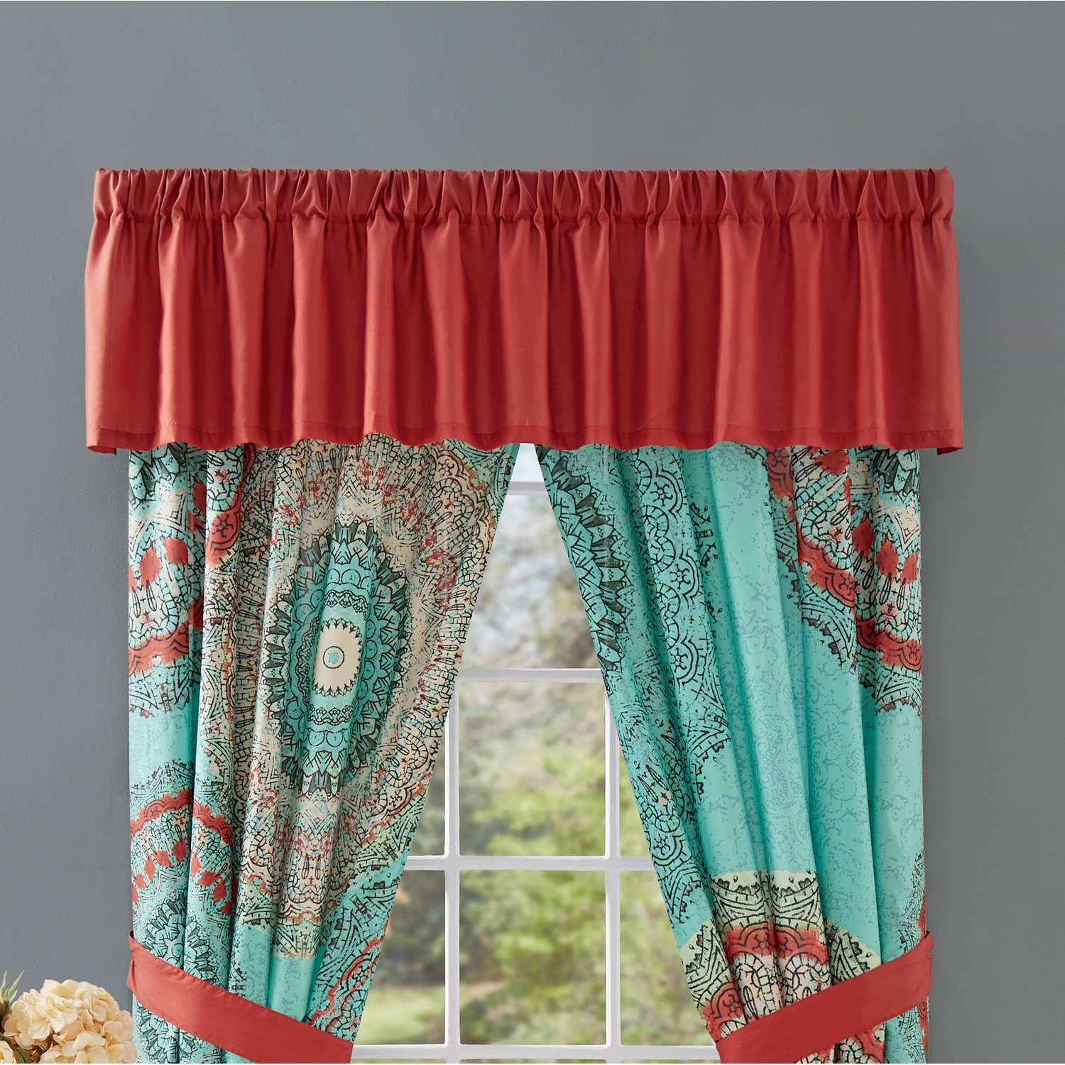 Rue 5-Piece Comforter Set, Panel Pair And Valance | Montgomery Ward