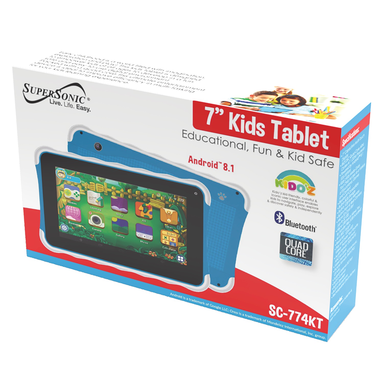 Supersonic 7" Kids’ Tablet | Montgomery Ward