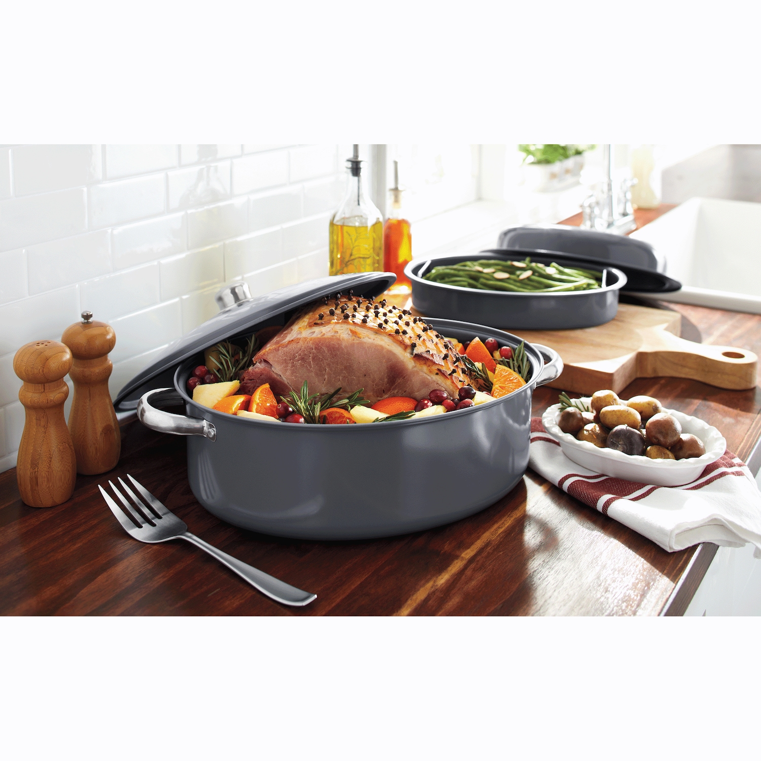 Set of 2 Oval Roasters | Montgomery Ward