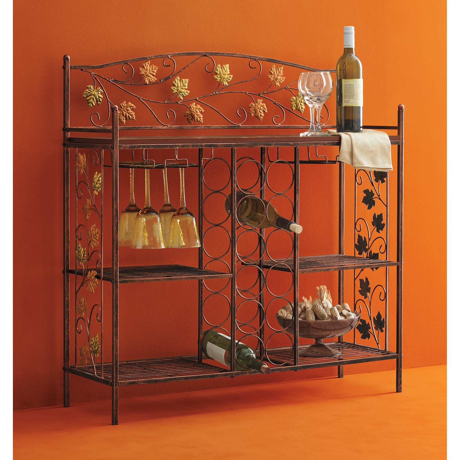 Autumn Leaves Wine Rack | Montgomery Ward