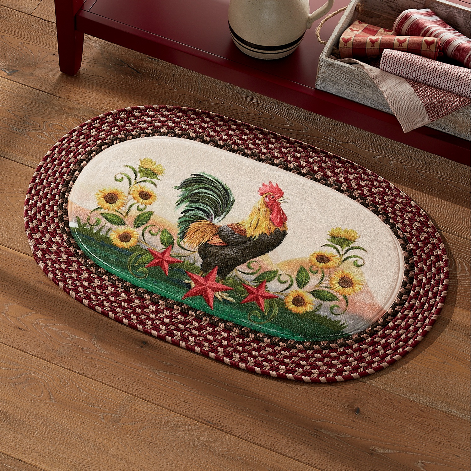Rooster Braided Kitchen Mat - 20" x 30" | Montgomery Ward