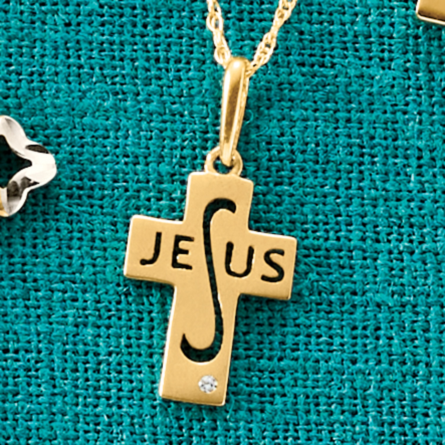 10K Gold Cross/Jesus Pendant | Montgomery Ward