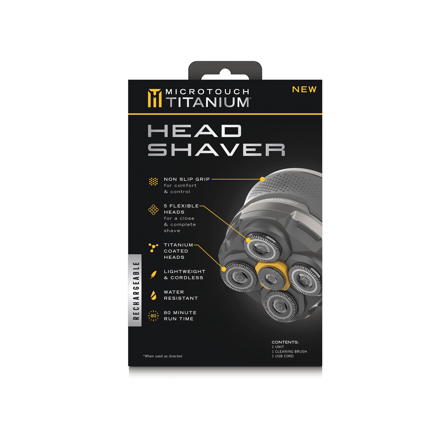 Microtouch Titanium Rechargeable Head Shaver | Montgomery Ward