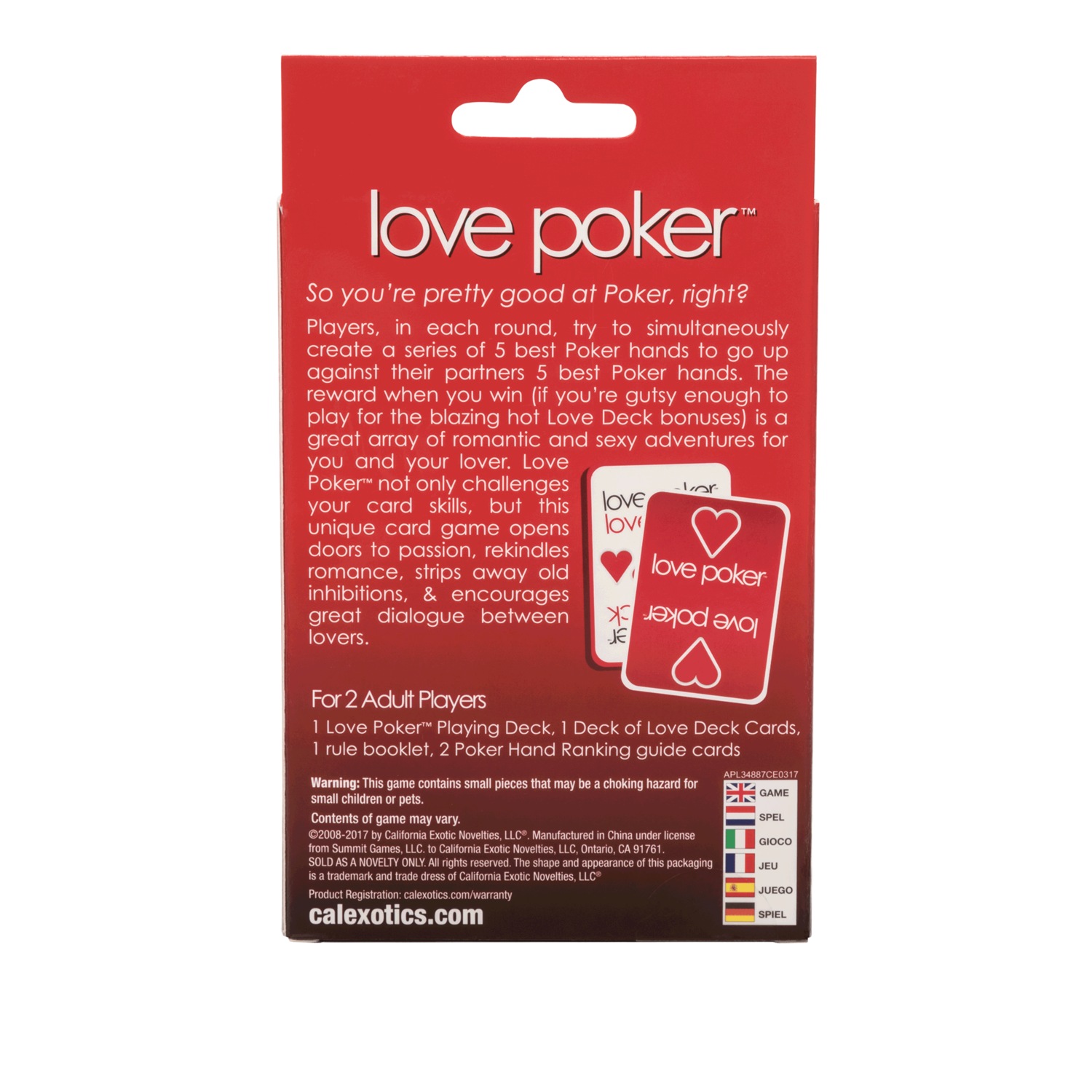 Love Poker – A Wild 2-Player Card Game For Adults | Montgomery Ward