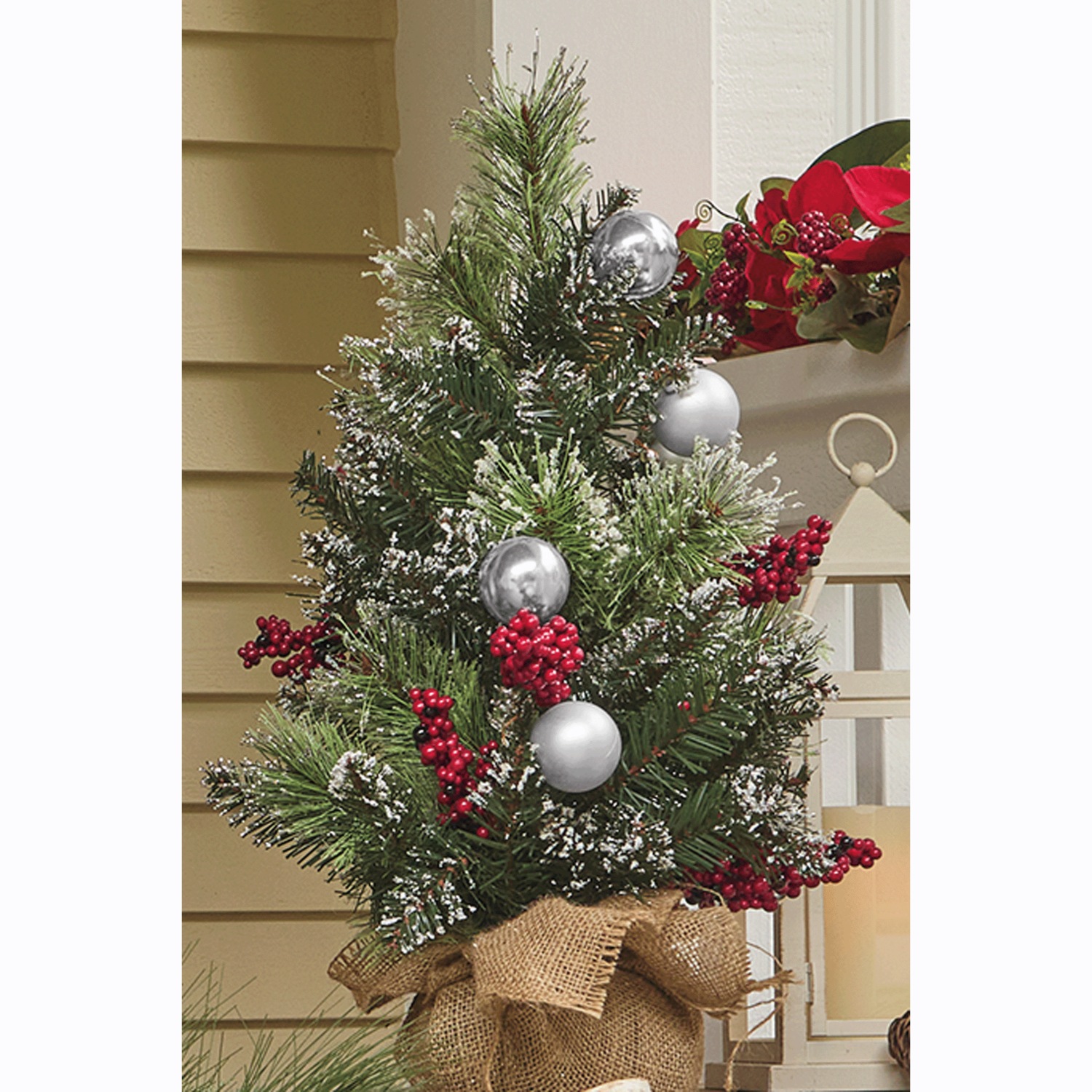 Snow and Glitter Evergreen Tree | Montgomery Ward