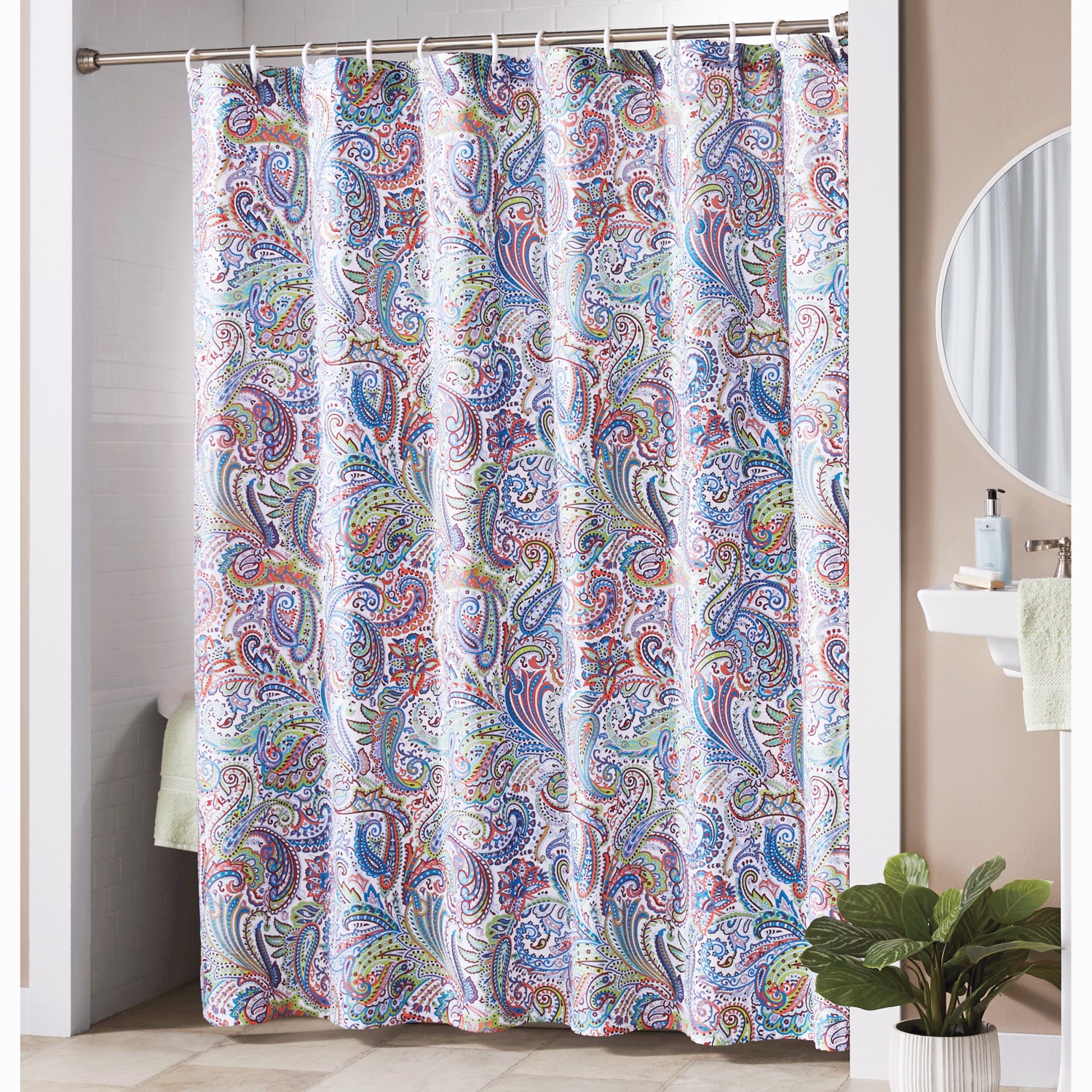 Color Connection Paisley Shower Curtain | Montgomery Ward