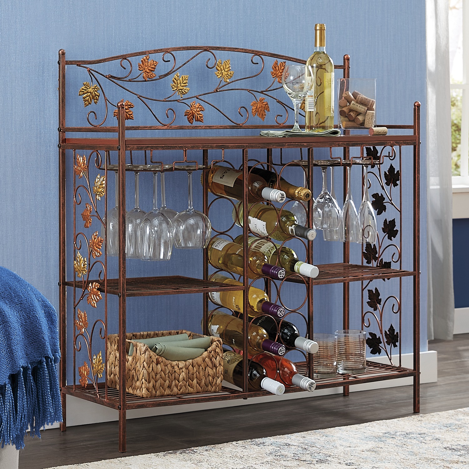 Autumn Leaves Wine Rack | Montgomery Ward