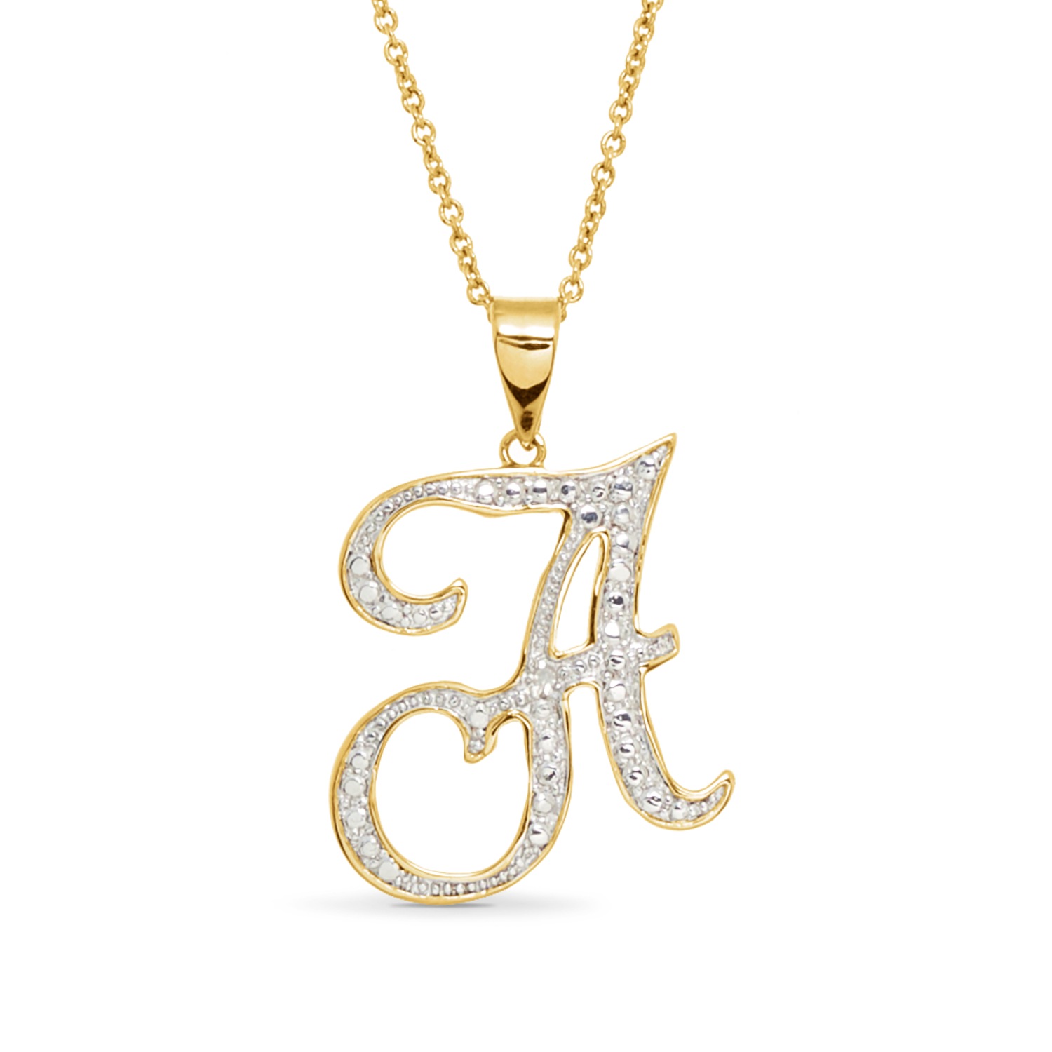 Personalized Initial Diamond Pendant | Montgomery Ward