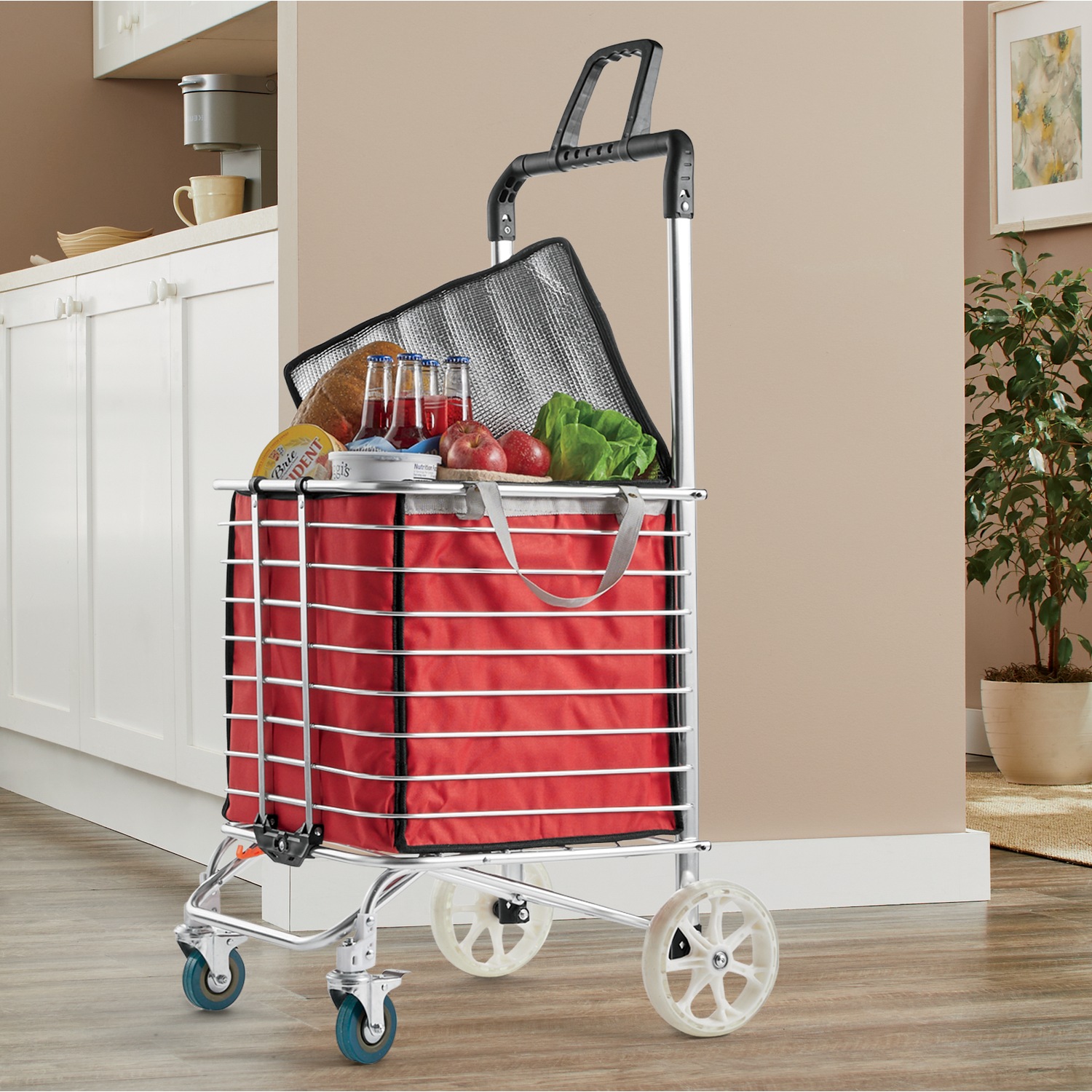 Jumbo Swivel Wheel Shopping Cart | Montgomery Ward