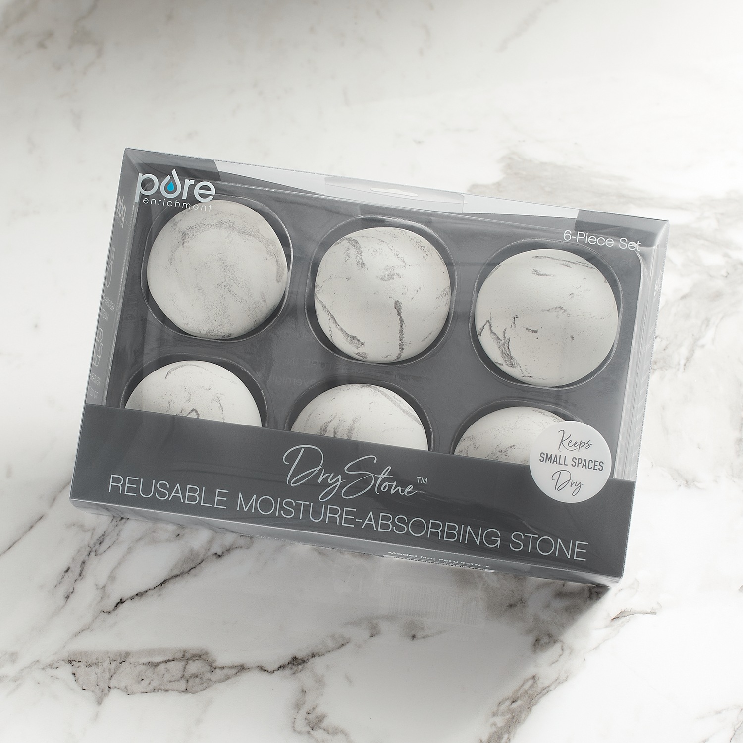 Set Of 6 DryStone Reuseable Moisture-Absorbing Stones | Montgomery Ward