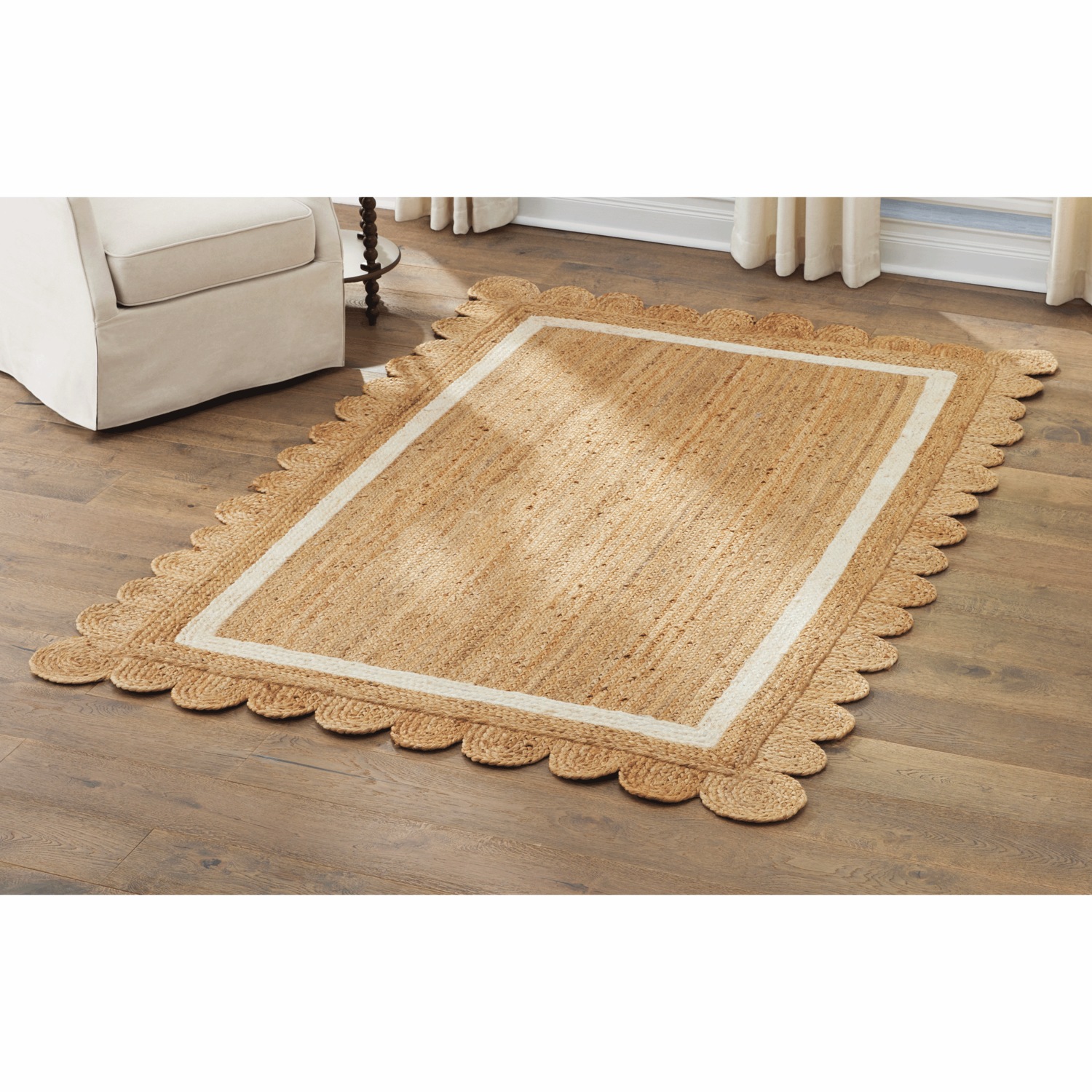 Scalloped Jute Rug | Montgomery Ward