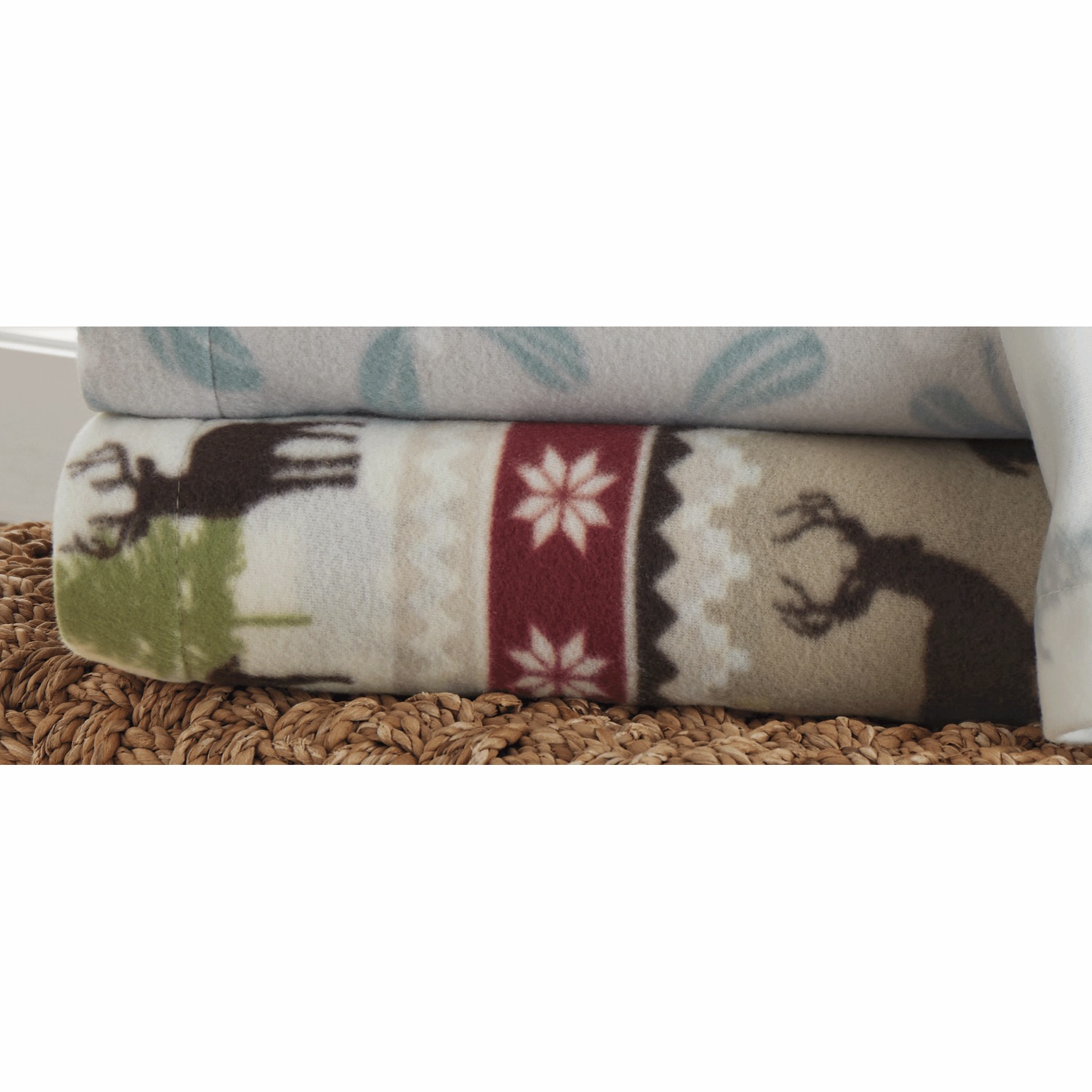 Printed Fleece Sheet Set | Montgomery Ward