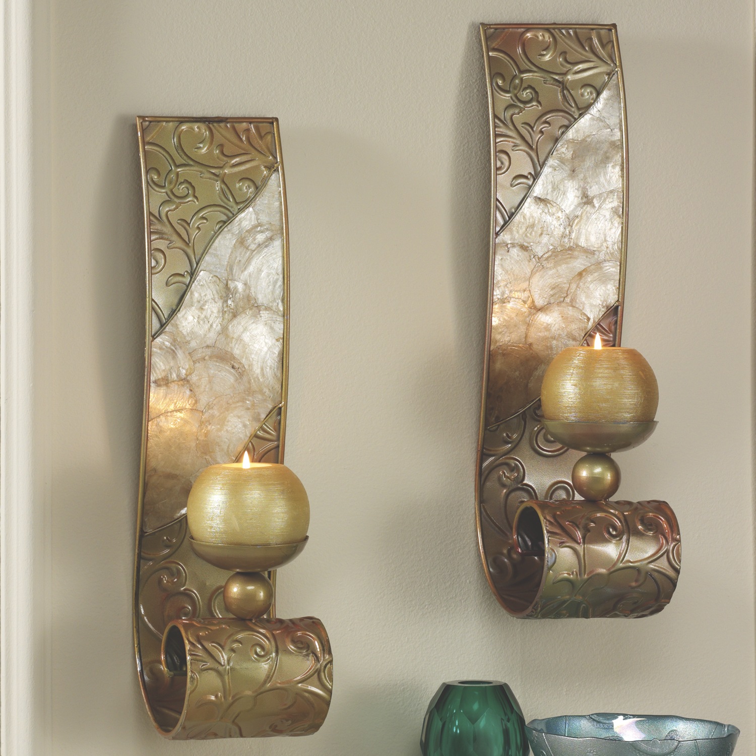 Capiz Wall Sconce Pair | Montgomery Ward