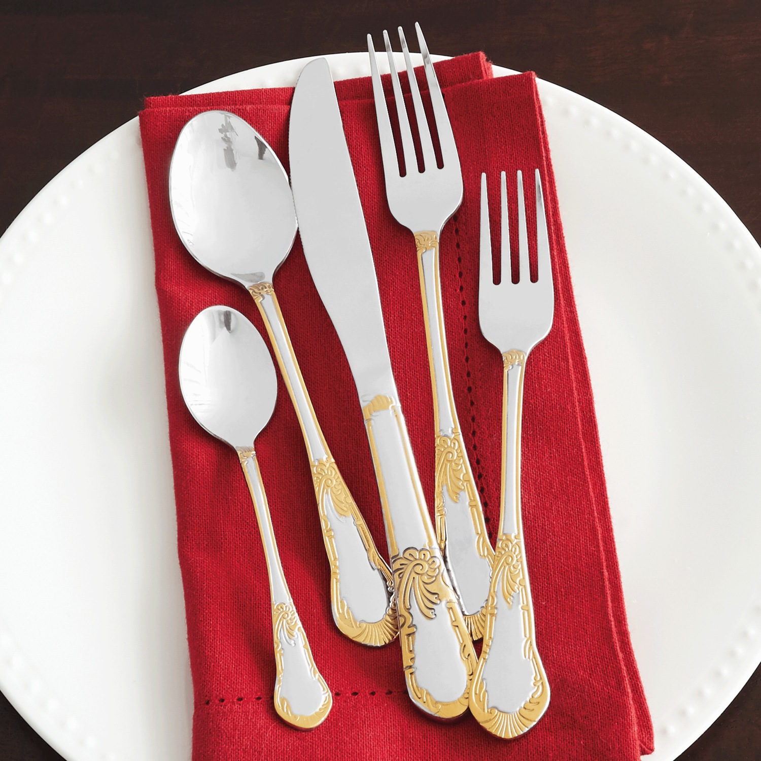 77-Piece Isabella Flatware Set with Case | Montgomery Ward