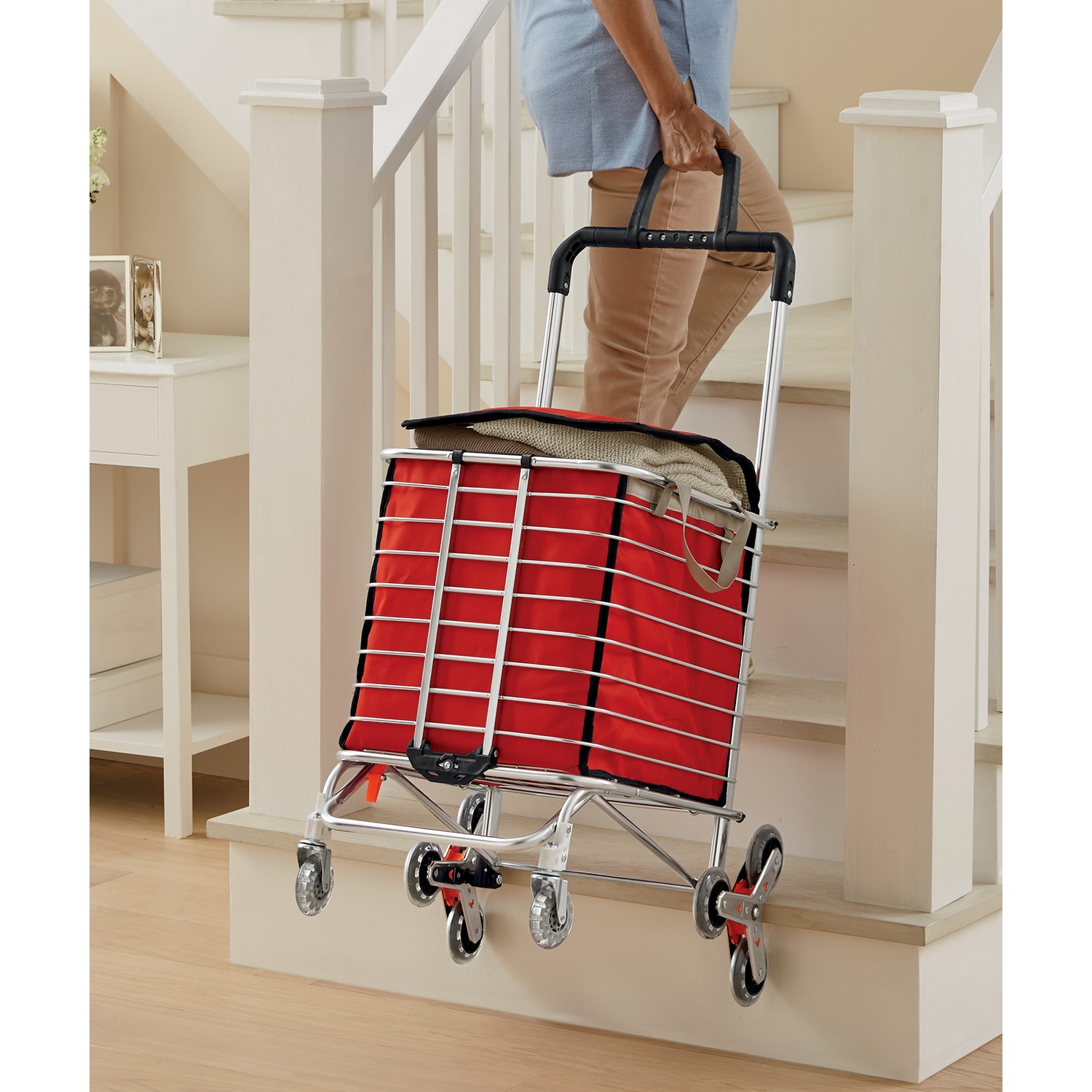 Jumbo Stair Climbing Shopping Cart | Montgomery Ward
