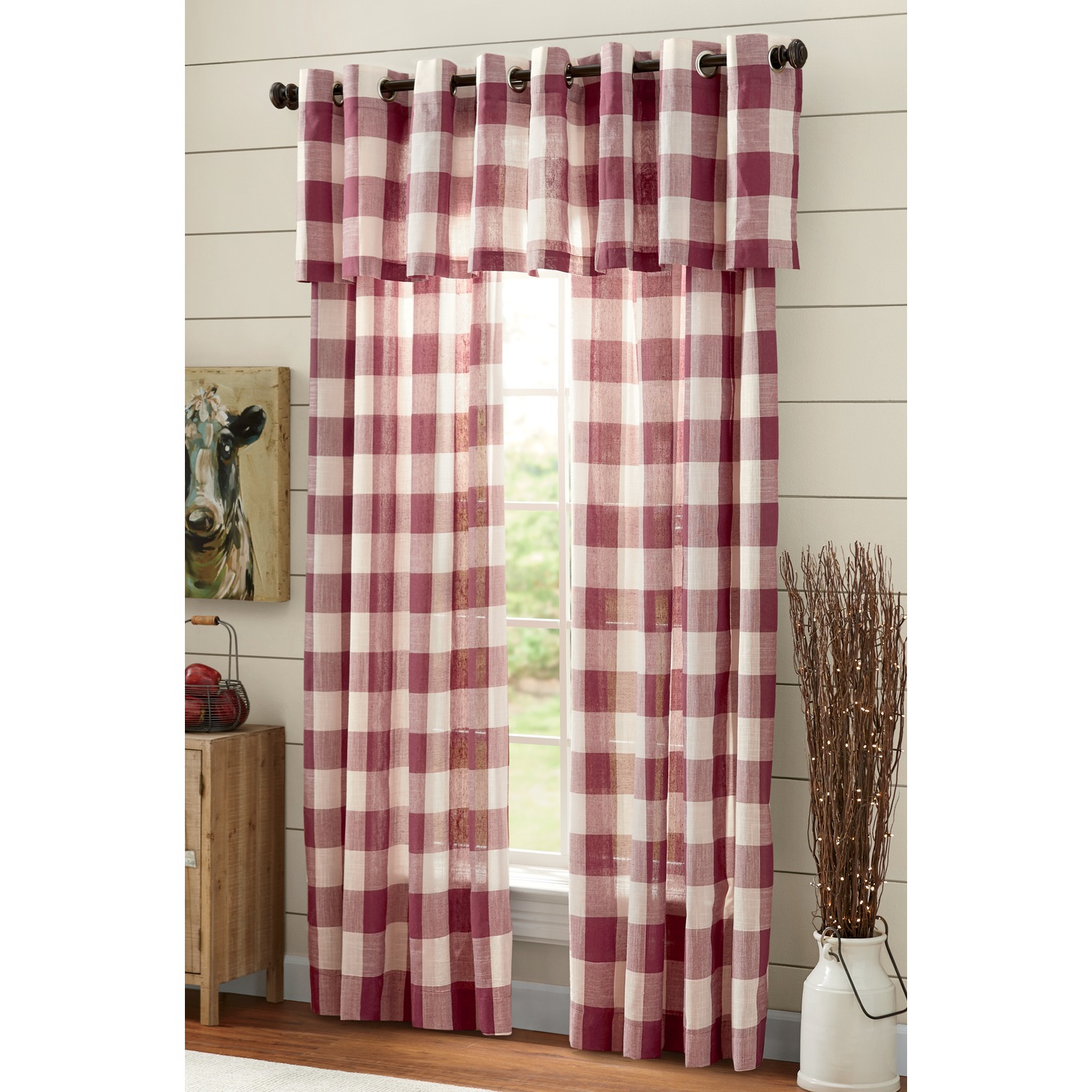 Buffalo Plaid Window Panel | Montgomery Ward