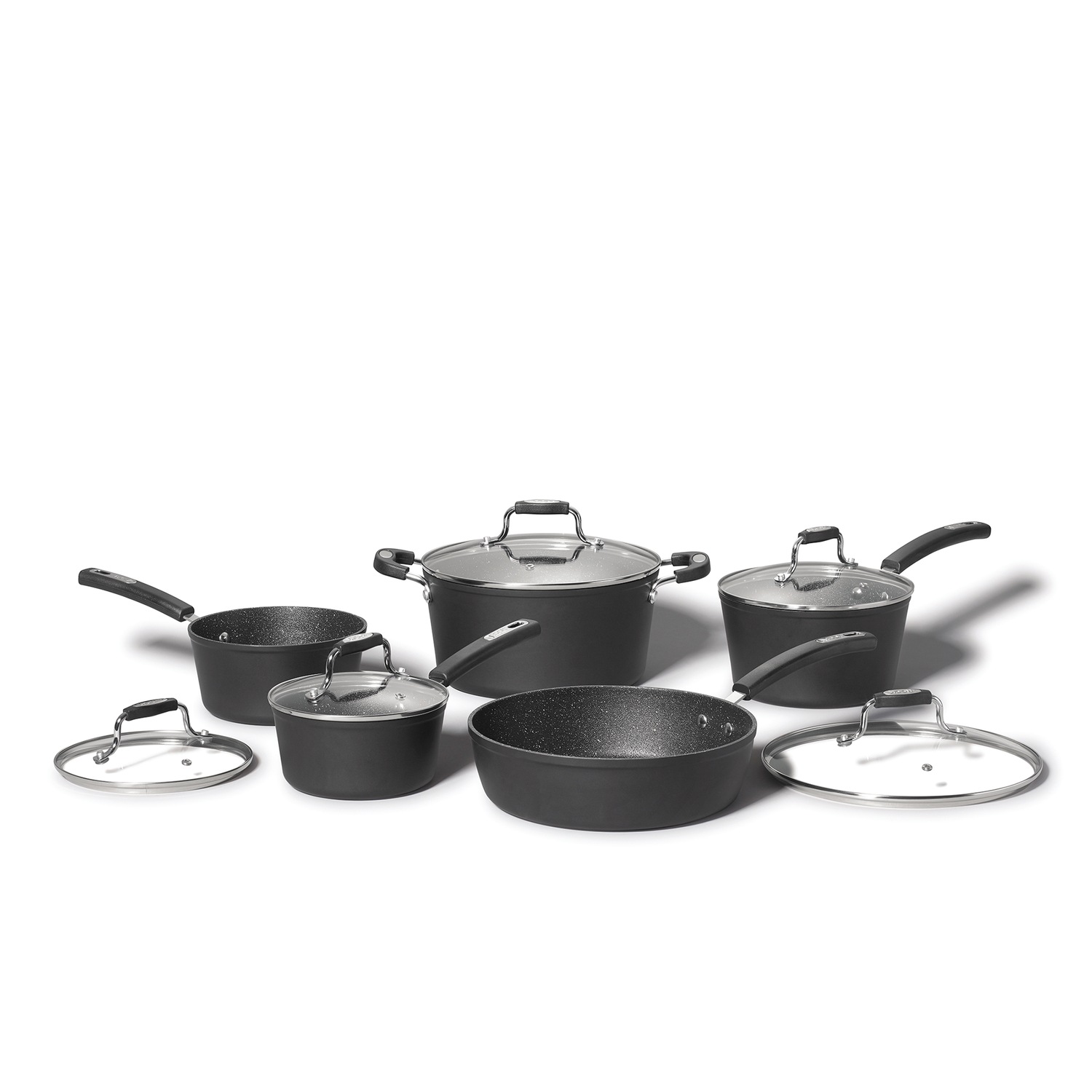 The Rock 10-pc. Forged Aluminum Cookware Set | Montgomery Ward