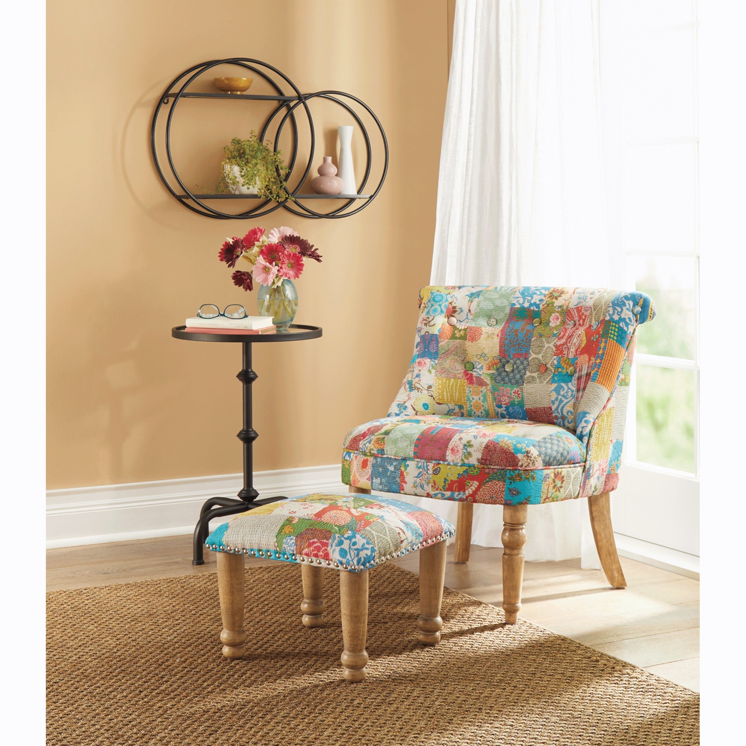 Tufted Patchwork Chair | Montgomery Ward