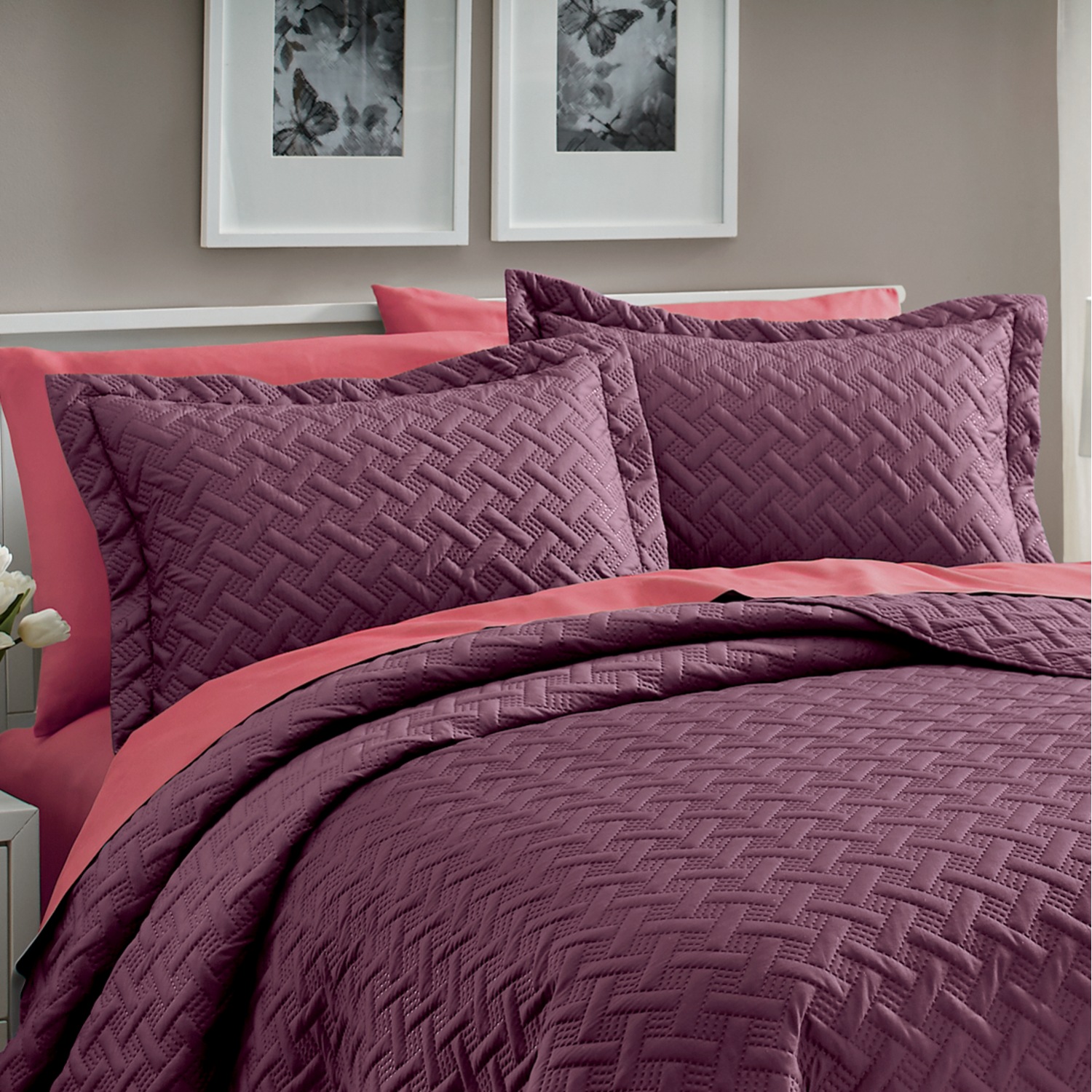 Color Connection® Solid Quilt and Sham | Montgomery Ward