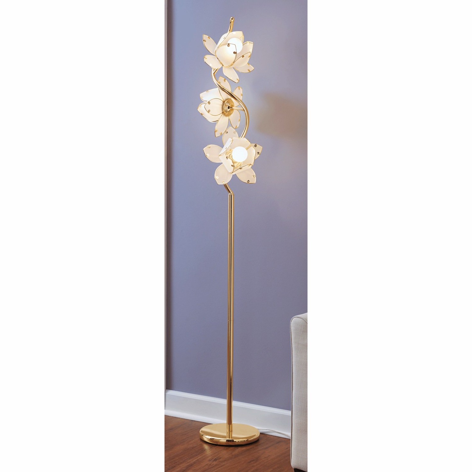 Lillian Lotus Floor Lamp | Montgomery Ward