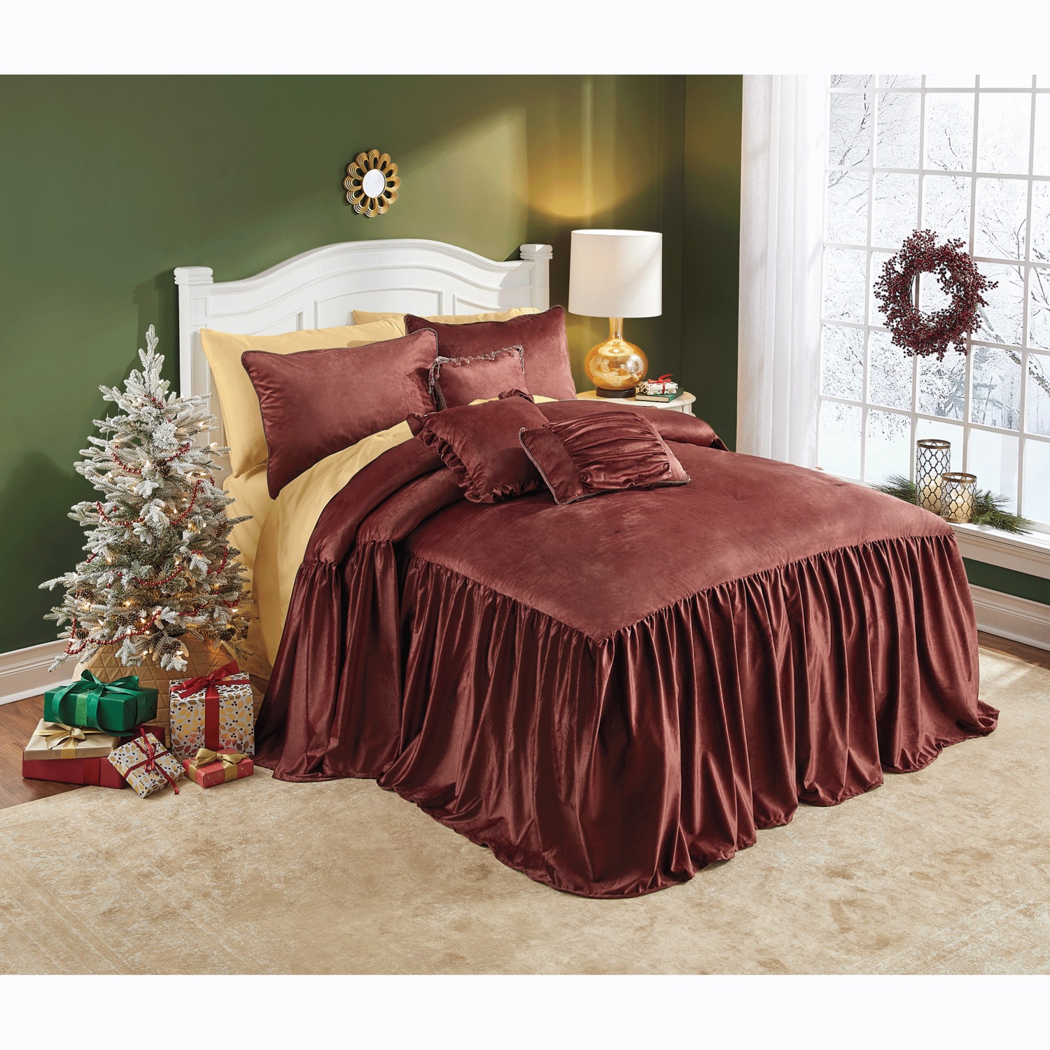Sterling Velvet 6-Piece Bedspread Set | Montgomery Ward