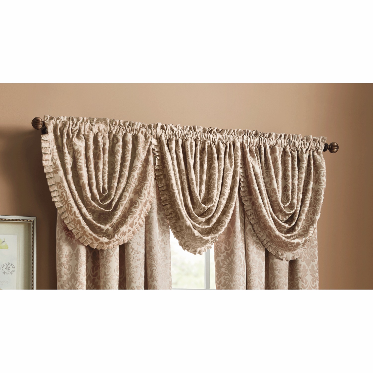 Sutton Pleated Waterfall Valance | Montgomery Ward