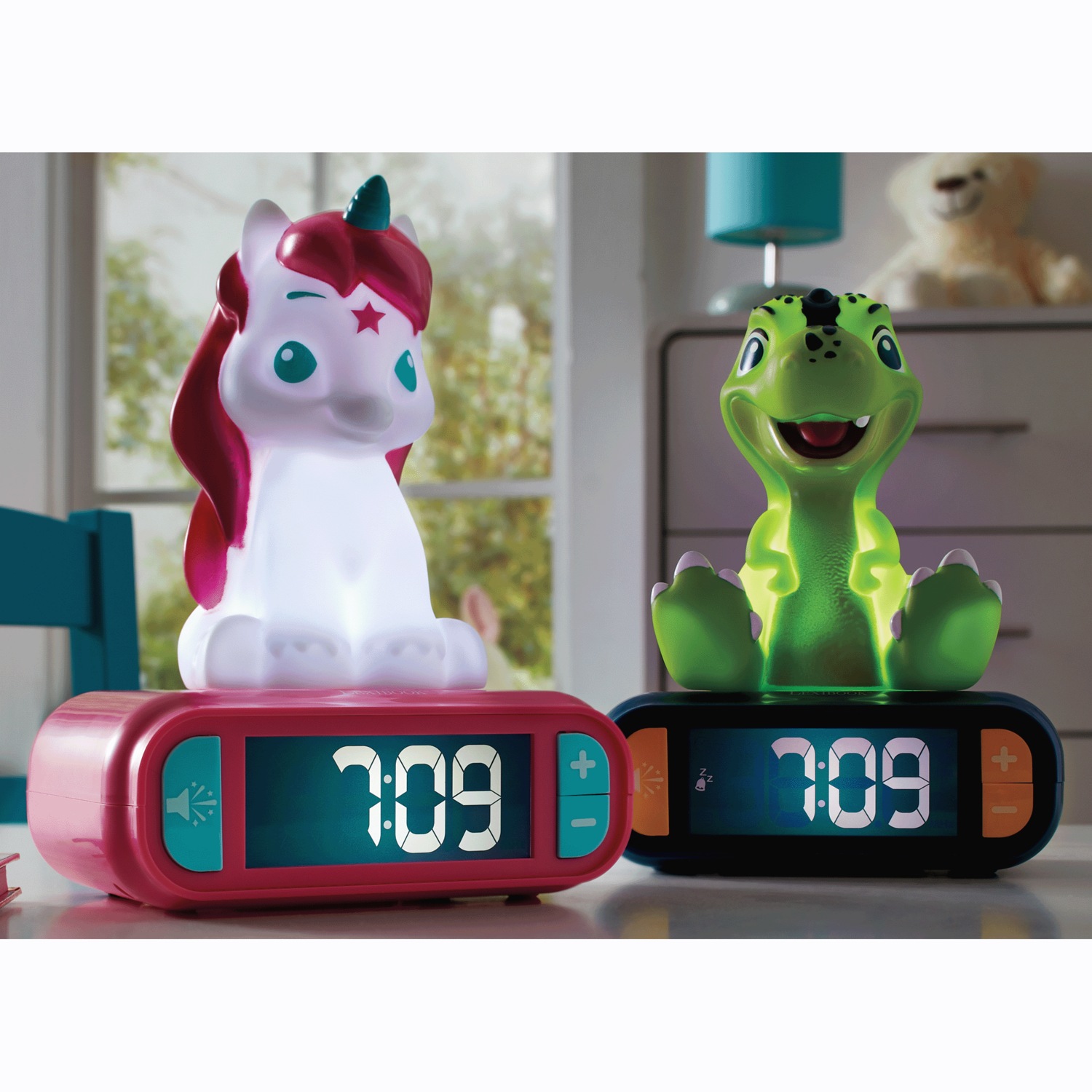 Lexibook Kids’ Night-Light Alarm Clock with Sounds | Montgomery Ward