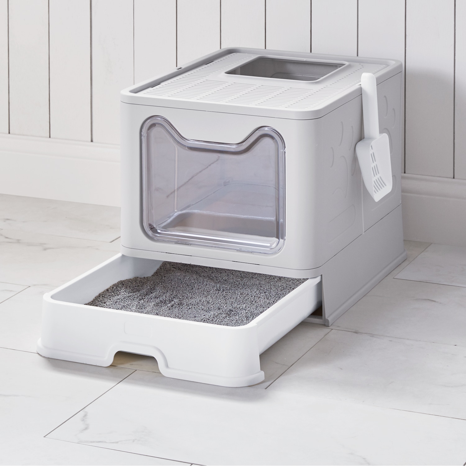 One-Way Litter Bin with Scoop | Montgomery Ward