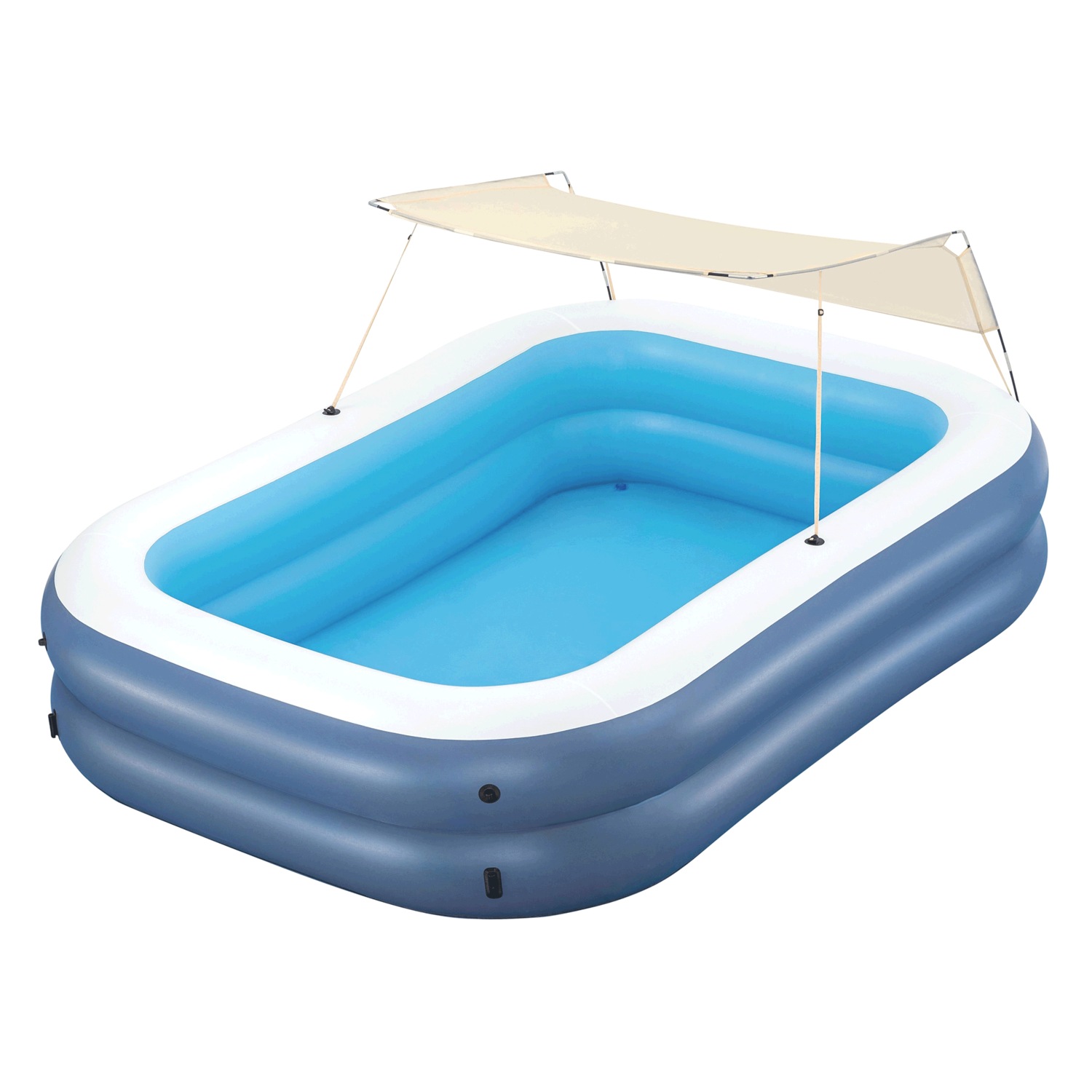H20GO! Summer Bliss Shaded Inflatable Pool for Kids Ages 6 and Above ...