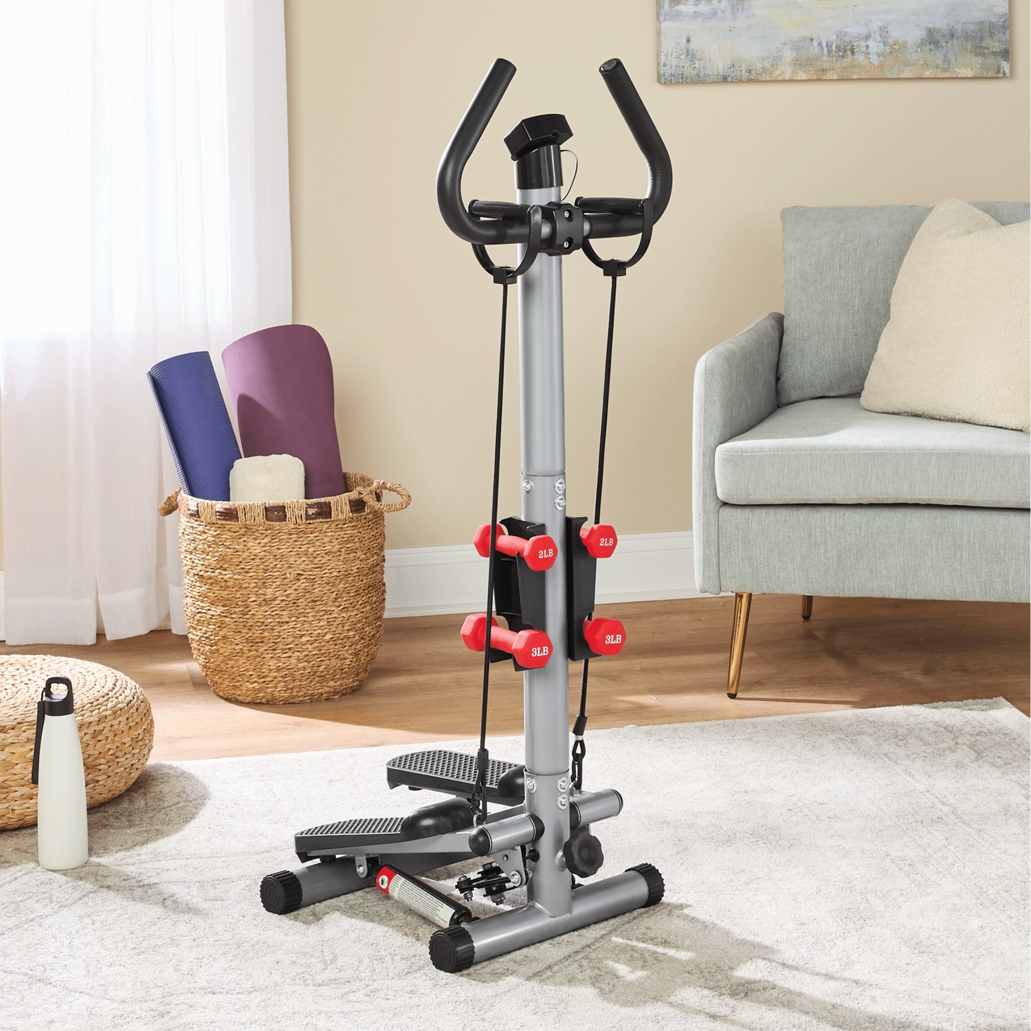 Mini Stair Stepper with Hand Weights | Montgomery Ward